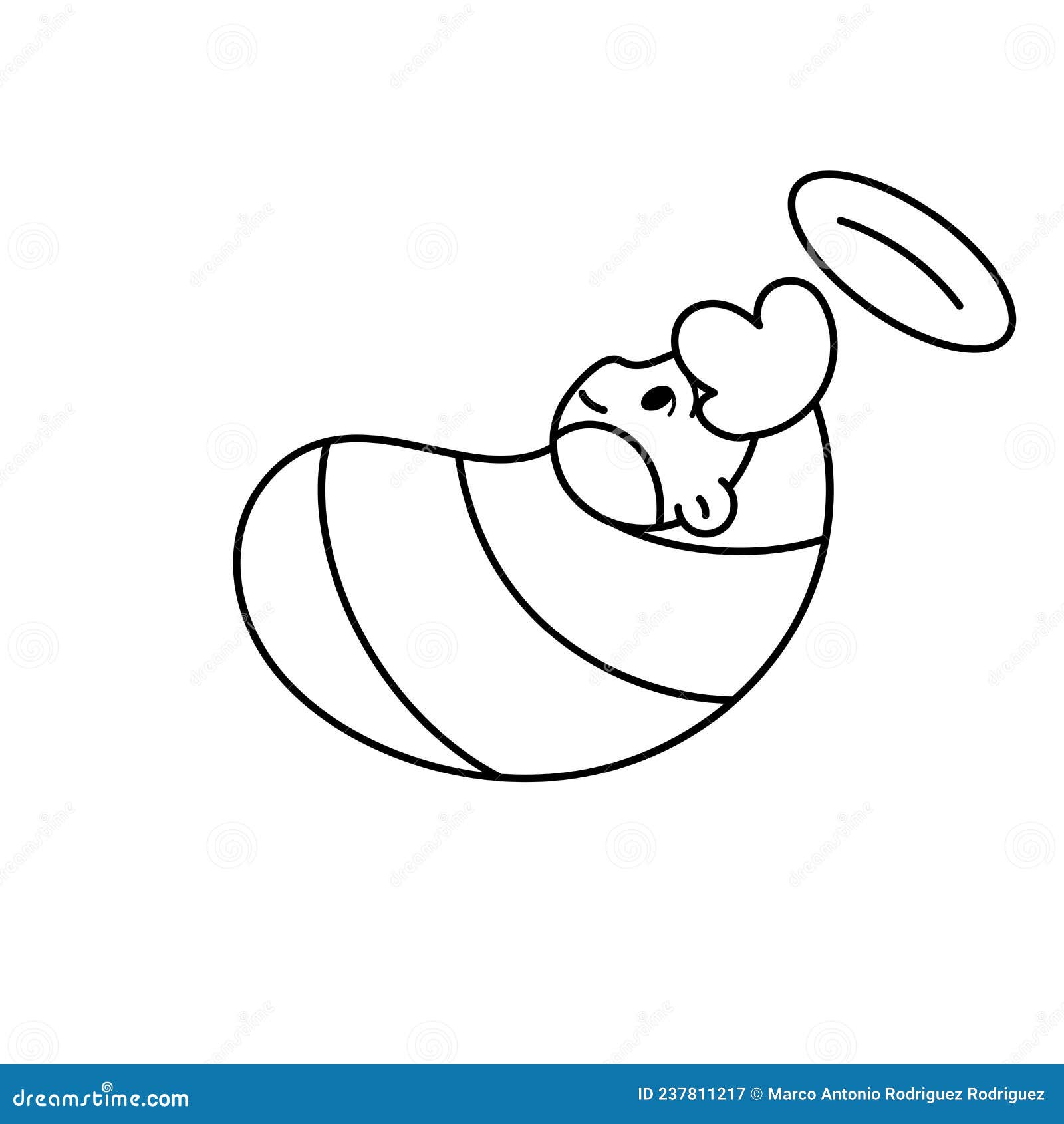 Isolated Jesus Christ Belen Draw Vector Illustration Stock Illustration ...