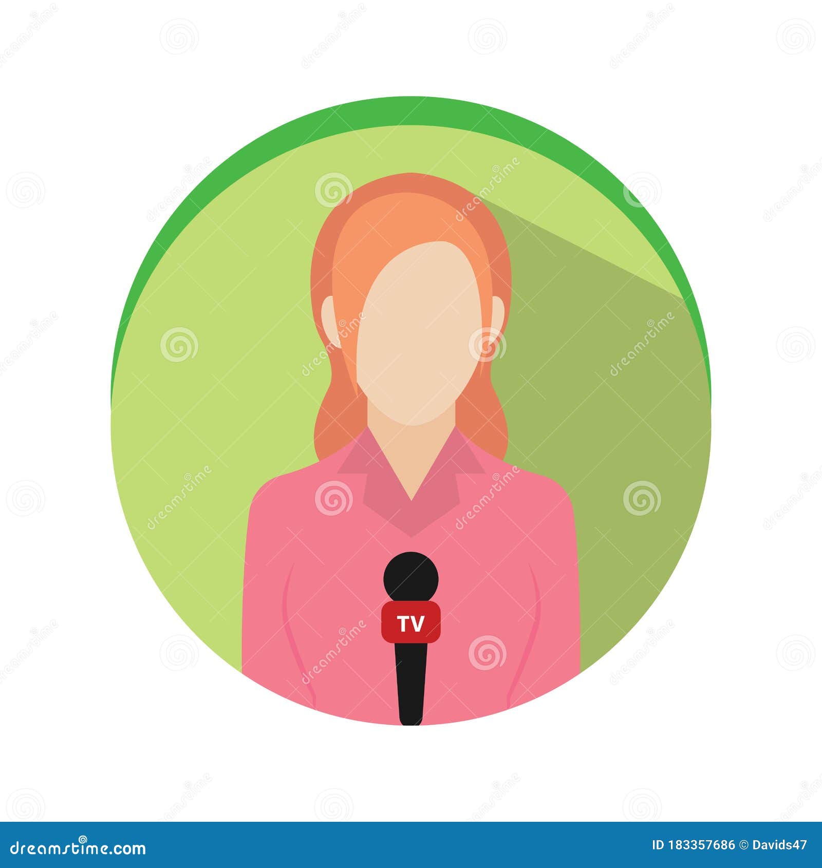 Isolated journalist icon stock vector. Illustration of communication ...