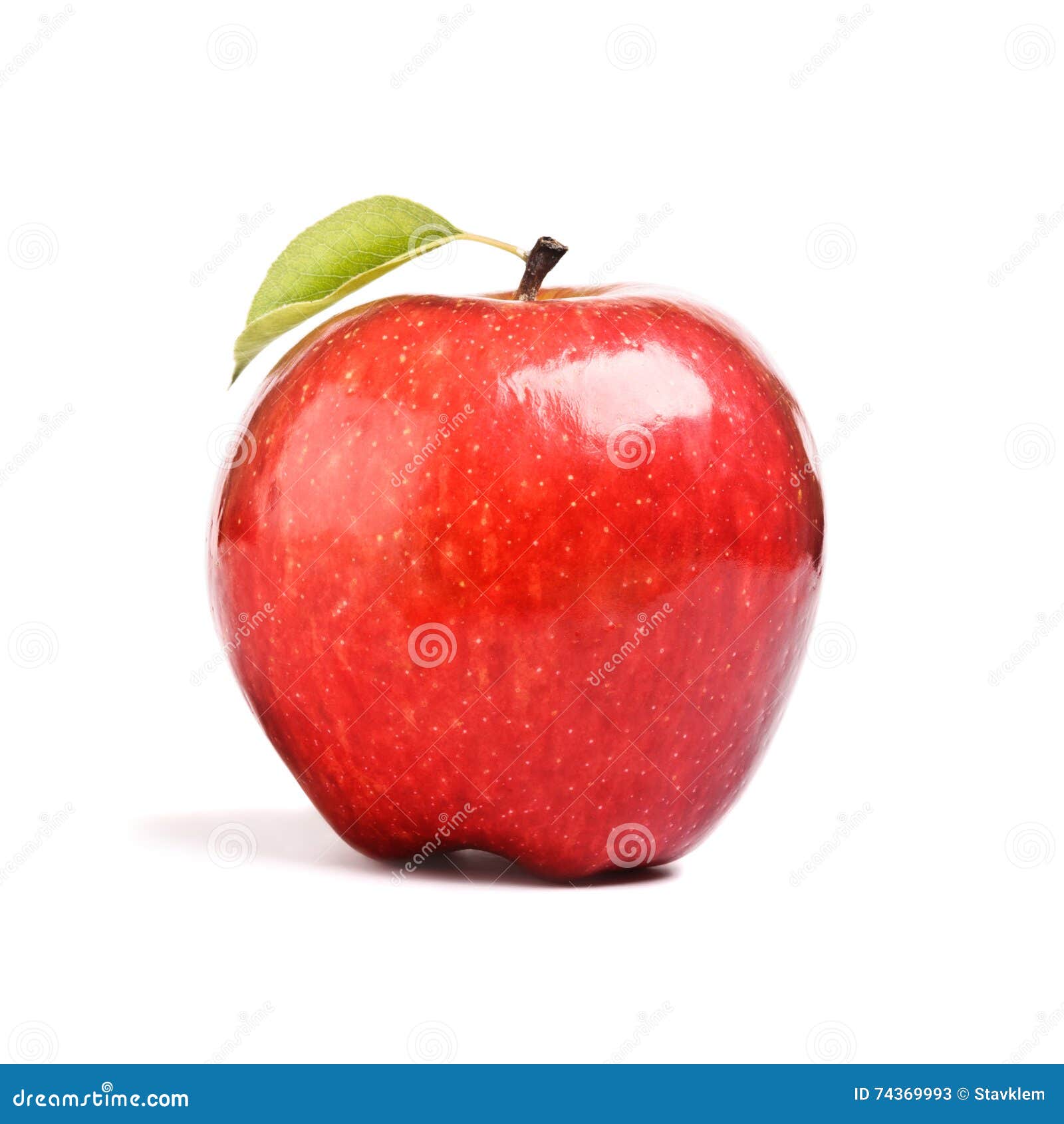 Isolated Juicy Red Apple Isolated on White Stock Image - Image of ...