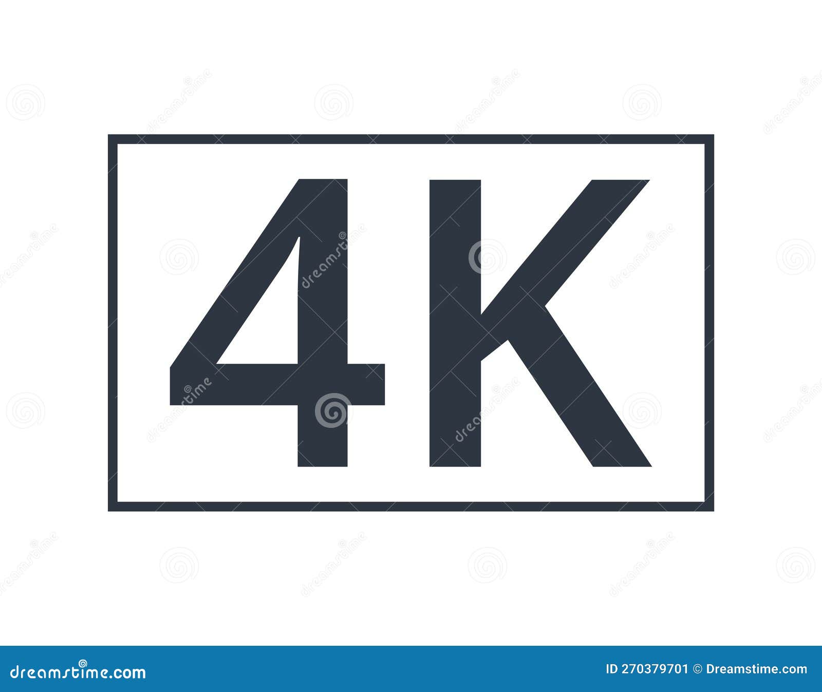 Isolated 4k Symbol. Concept of Resolutions and Media Stock Vector ...