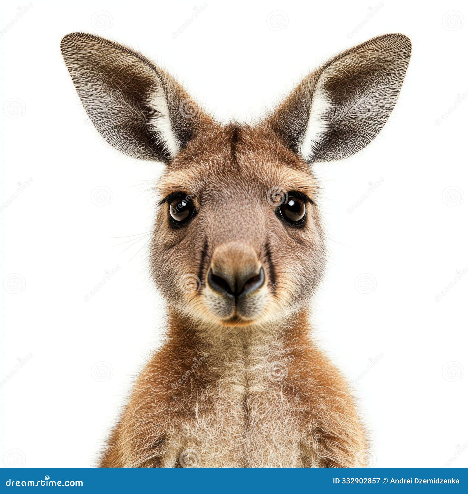 Isolated Kangaroo Face Isolated on Transparent Background Stock Image ...