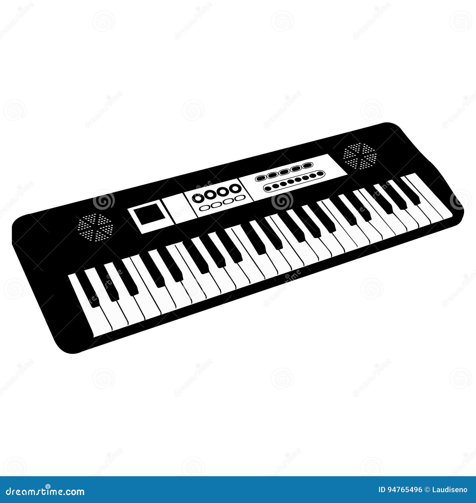 Isolated Keyboard Silhouette Stock Vector - Illustration of vector ...