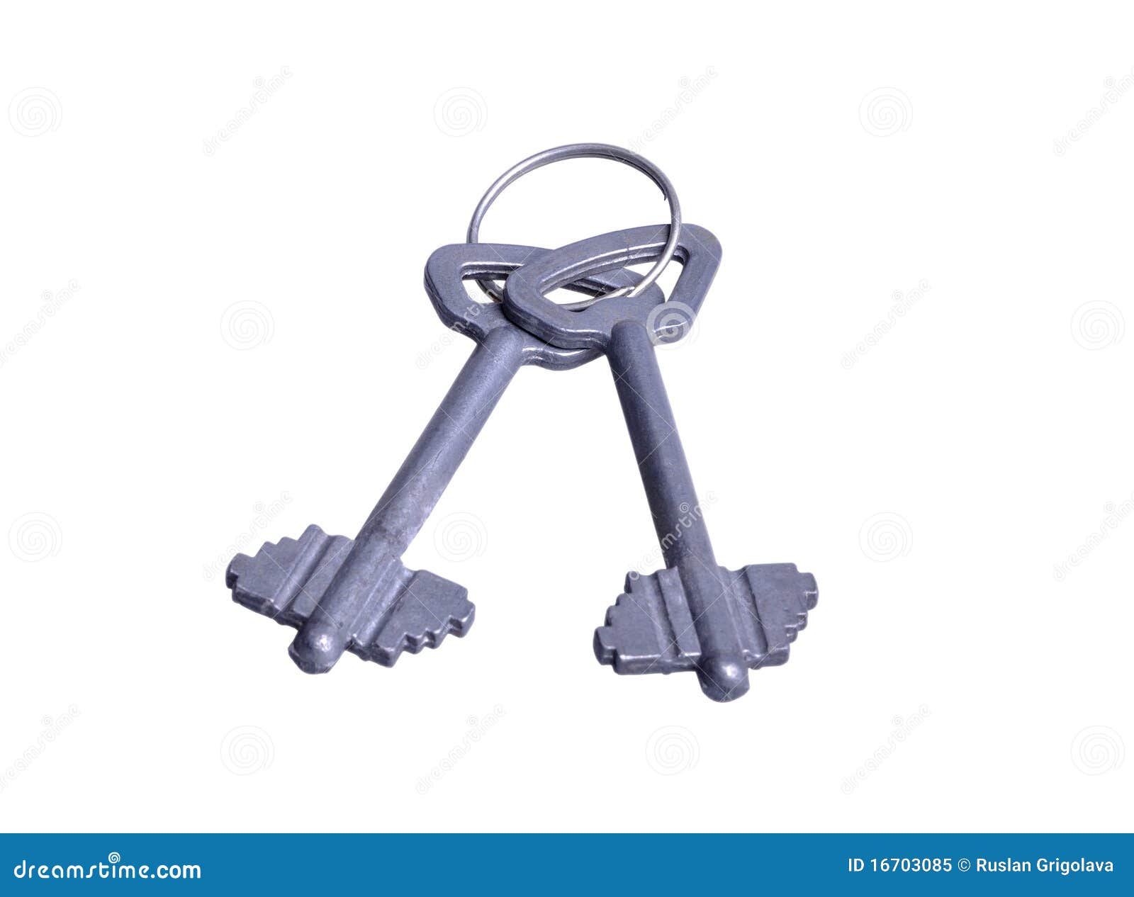 Old Key Isolated. Keys On Table. Ancient Keys, Used For Long Time ...