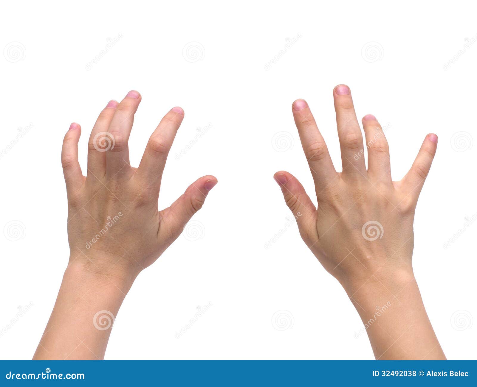 Isolated kid hands stock photo. Image of isolated, young - 32492038
