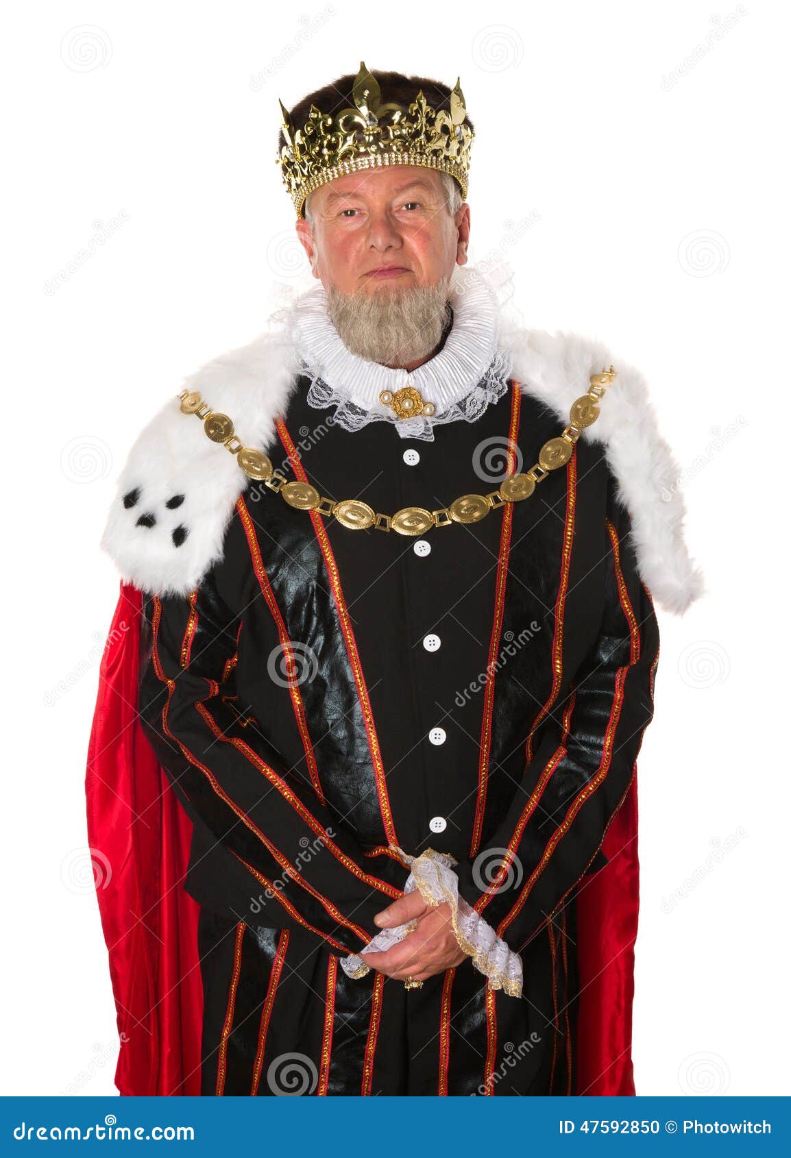 Isolated king stock photo. Image of gold, king, person - 47592850