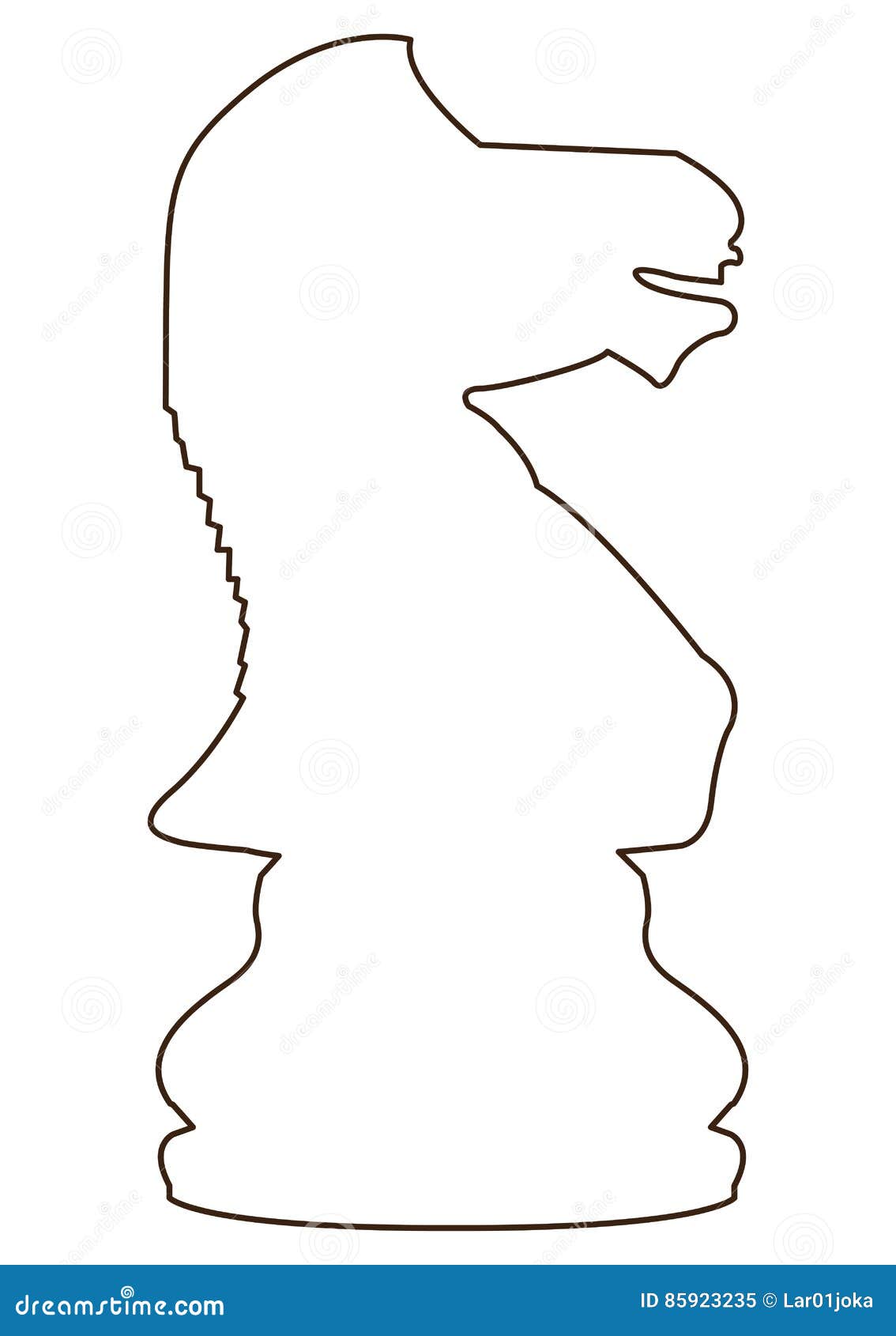 Isolated knight piece stock vector. Illustration of strategic - 85923235