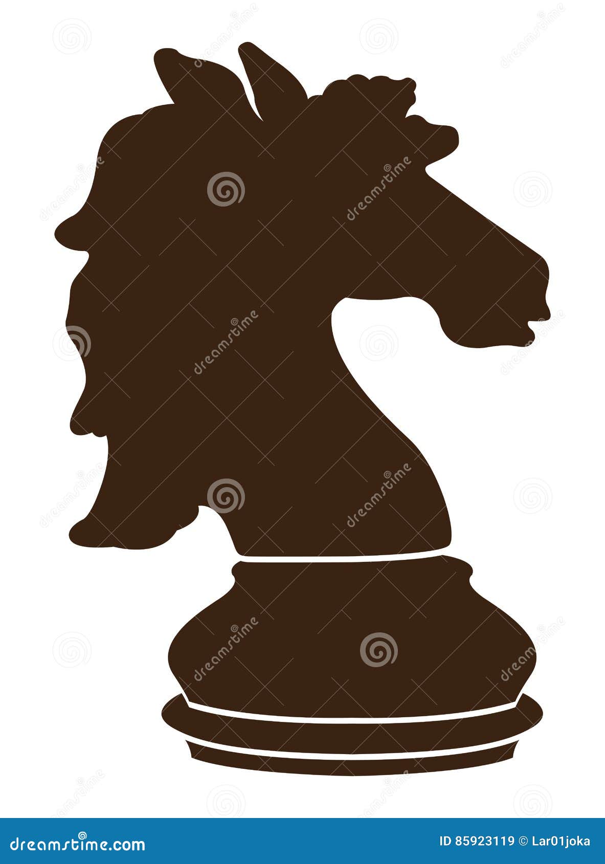 Isolated knight piece stock vector. Illustration of graphic - 85923119