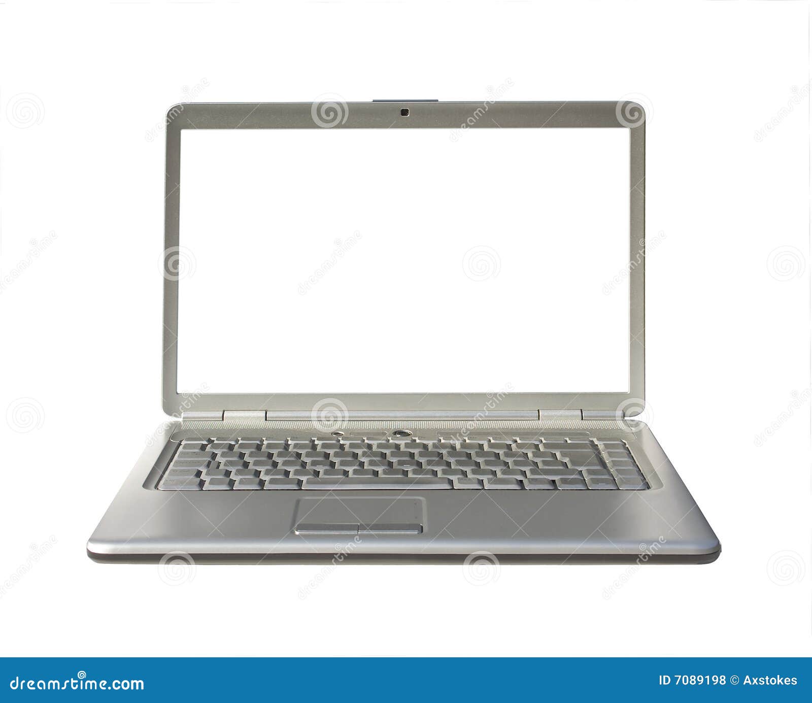 Isolated Laptop stock photo. Image of single, modern, book - 7089198