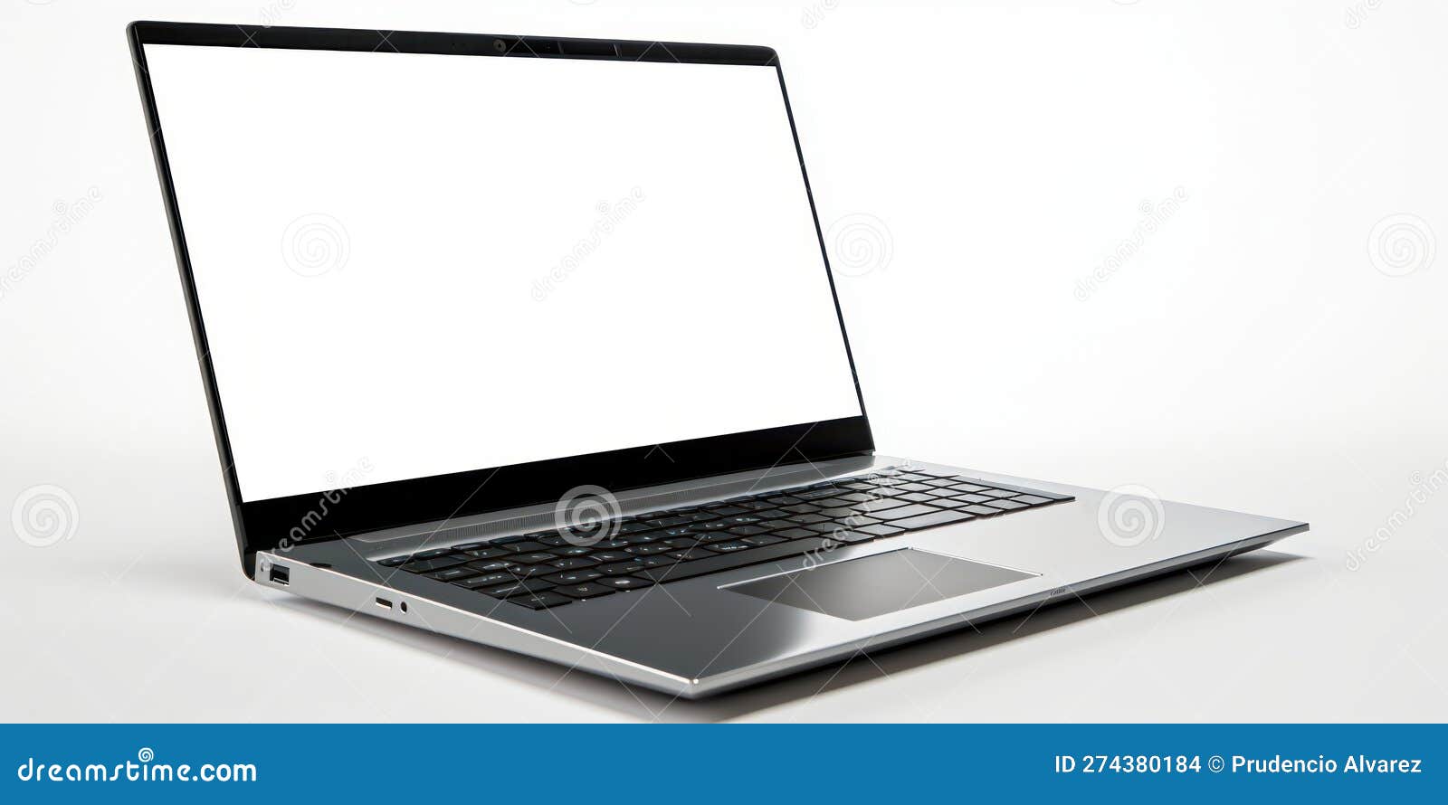 Isolated Laptop with Empty Screen Stock Illustration - Illustration of ...