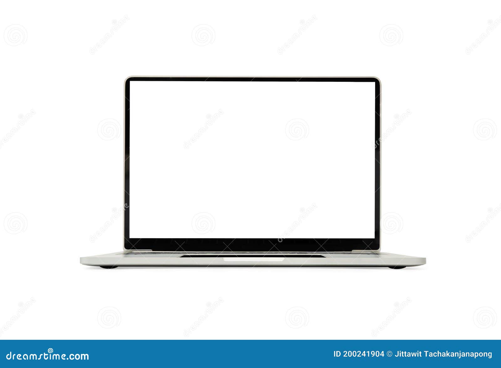 Isolated Laptop with Empty Space Stock Photo - Image of modern ...