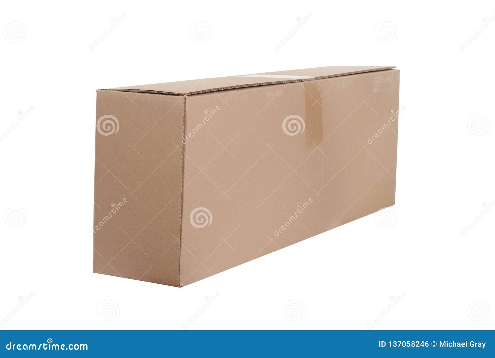 Isolated Large Cardboard Box Stock Photo - Image of packaging, cargo ...