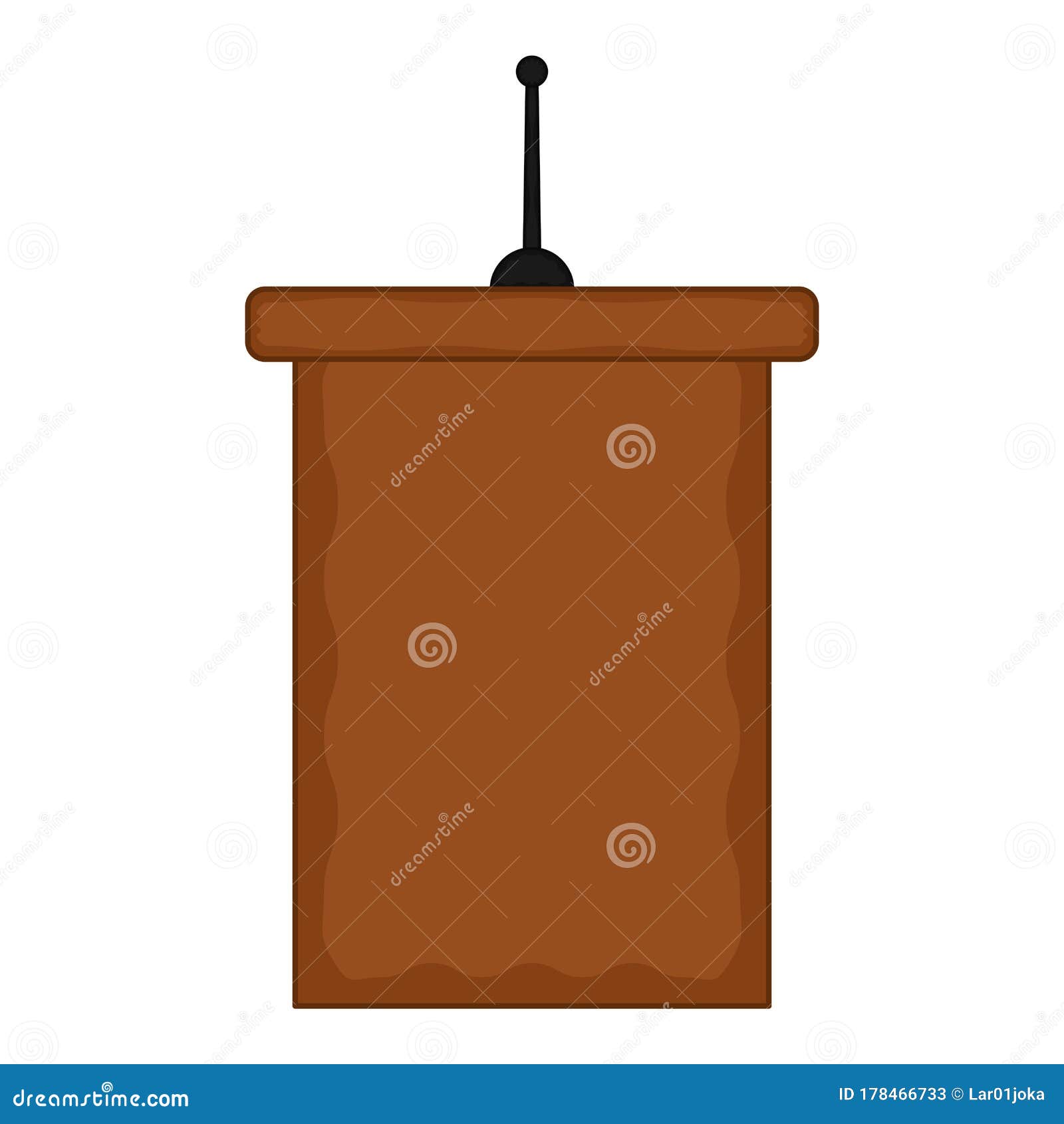 Isolated lectern image stock vector. Illustration of president - 178466733