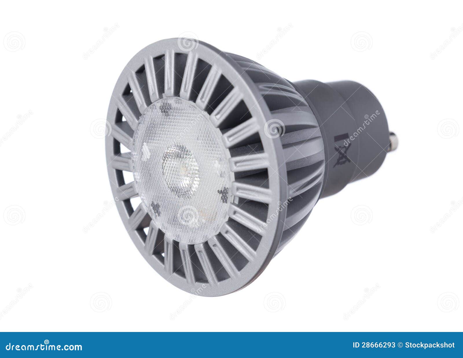 Isolated LED lamp stock image. Image of ecologic, electronics - 28666293