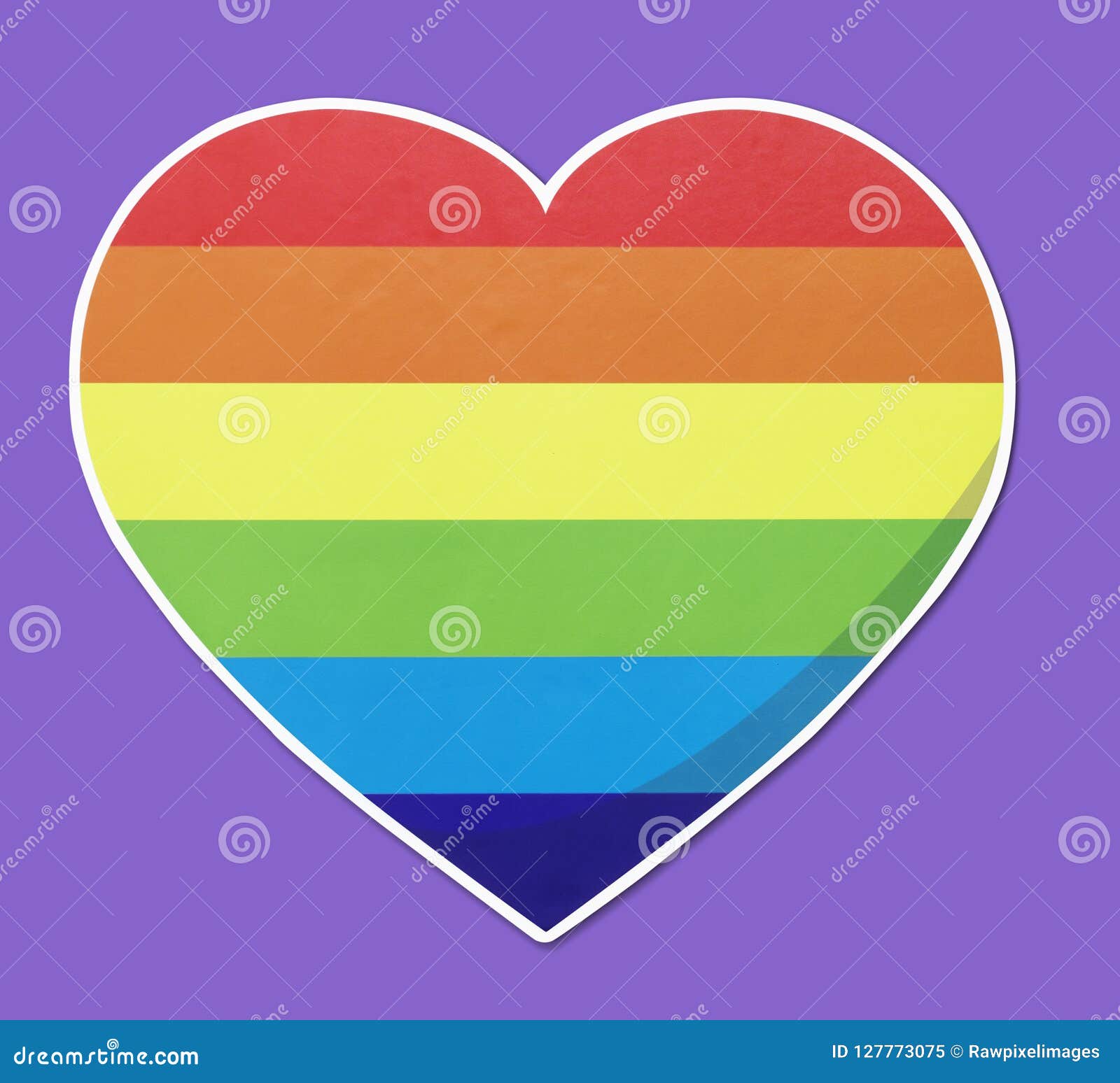 Isolated LGBT Heart Icon Illustration Stock Image - Image of freedom ...