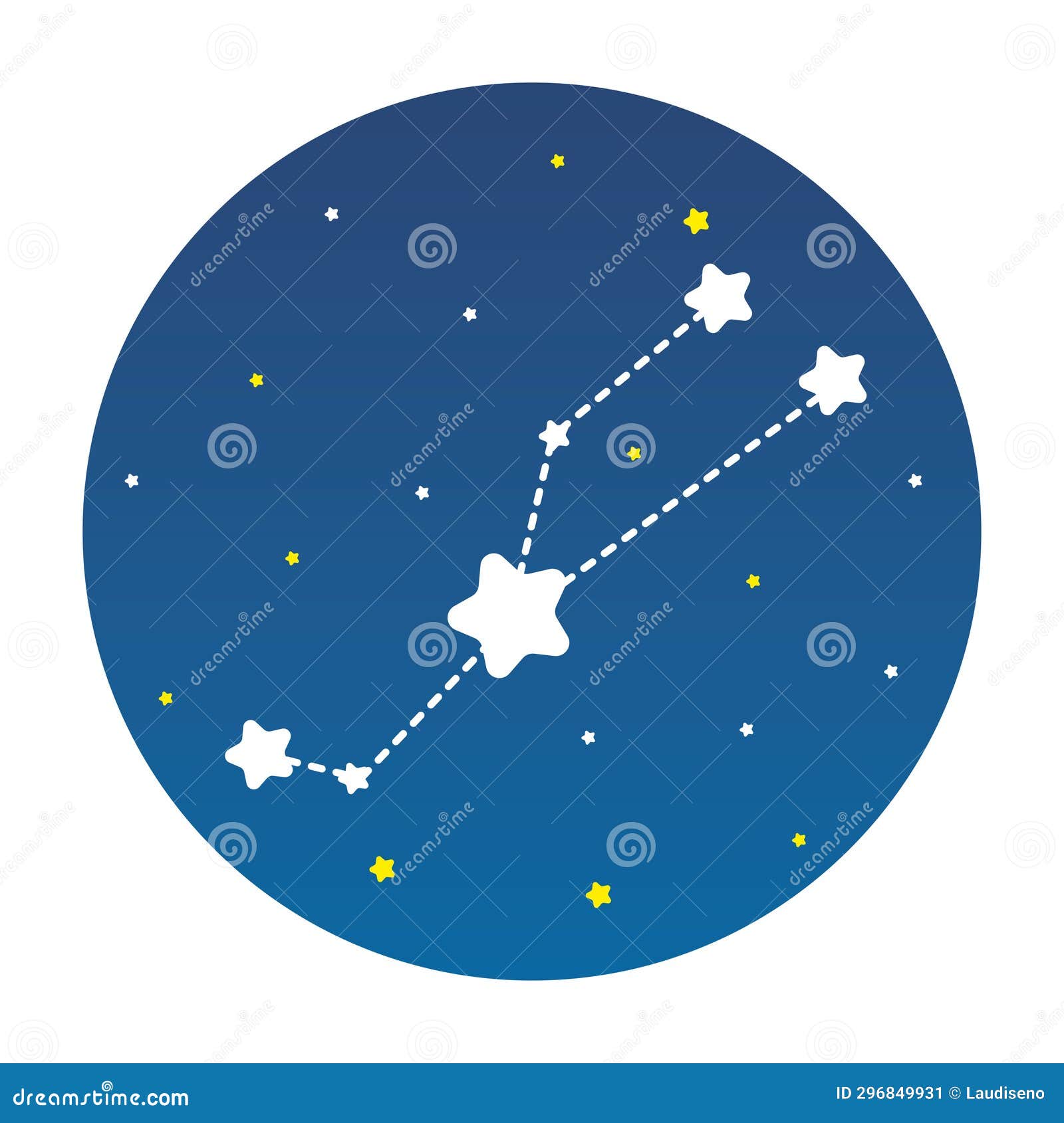 Isolated Libra Star Constellation Zodiac Symbol Vector Stock Vector ...