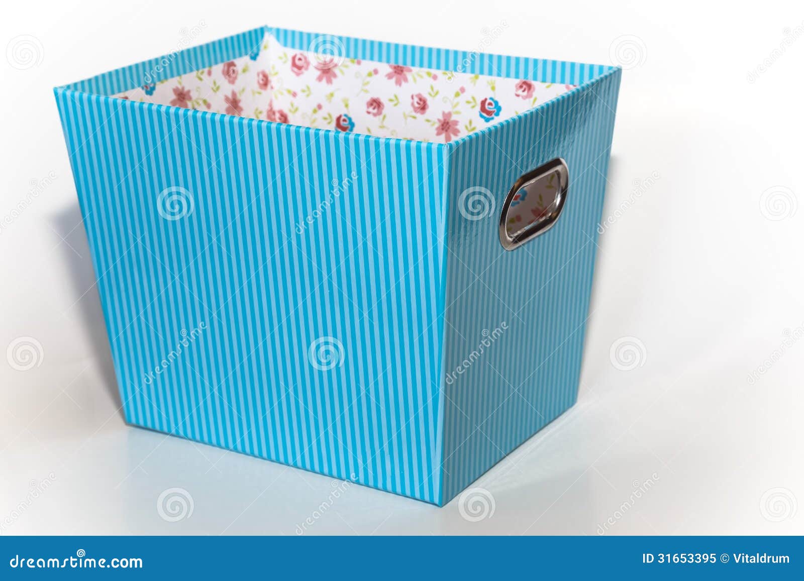 Isolated light blue box stock image. Image of basket - 31653395
