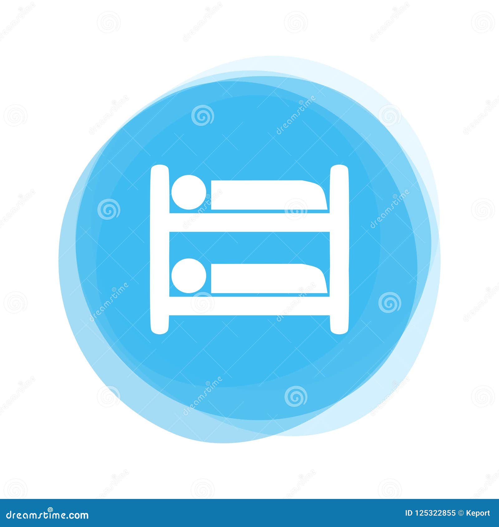Light Blue Button: High Sleeper Stock Illustration - Illustration of ...