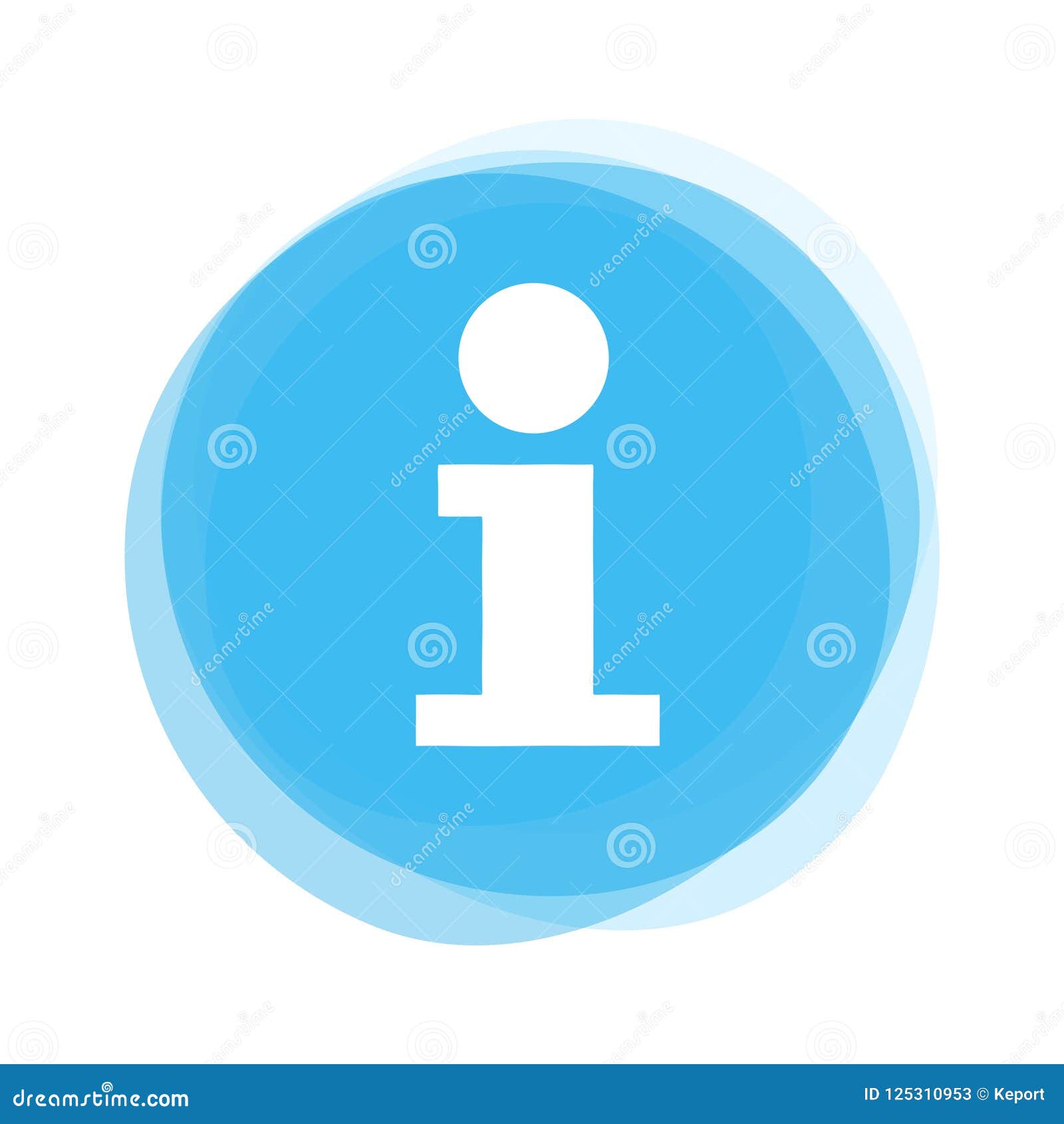 Light blue Button: Info stock illustration. Illustration of information ...