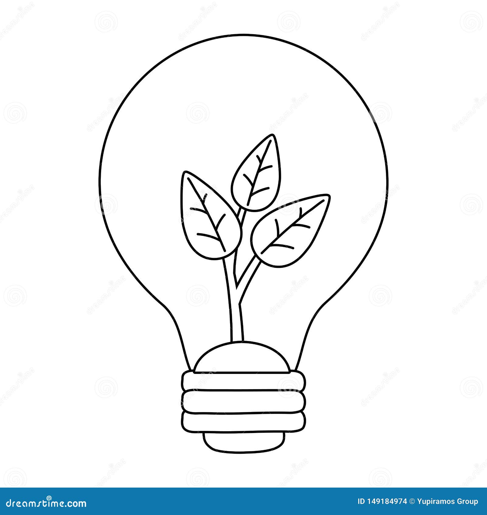 Isolated Light Bulb and Save Energy Design Stock Vector - Illustration ...