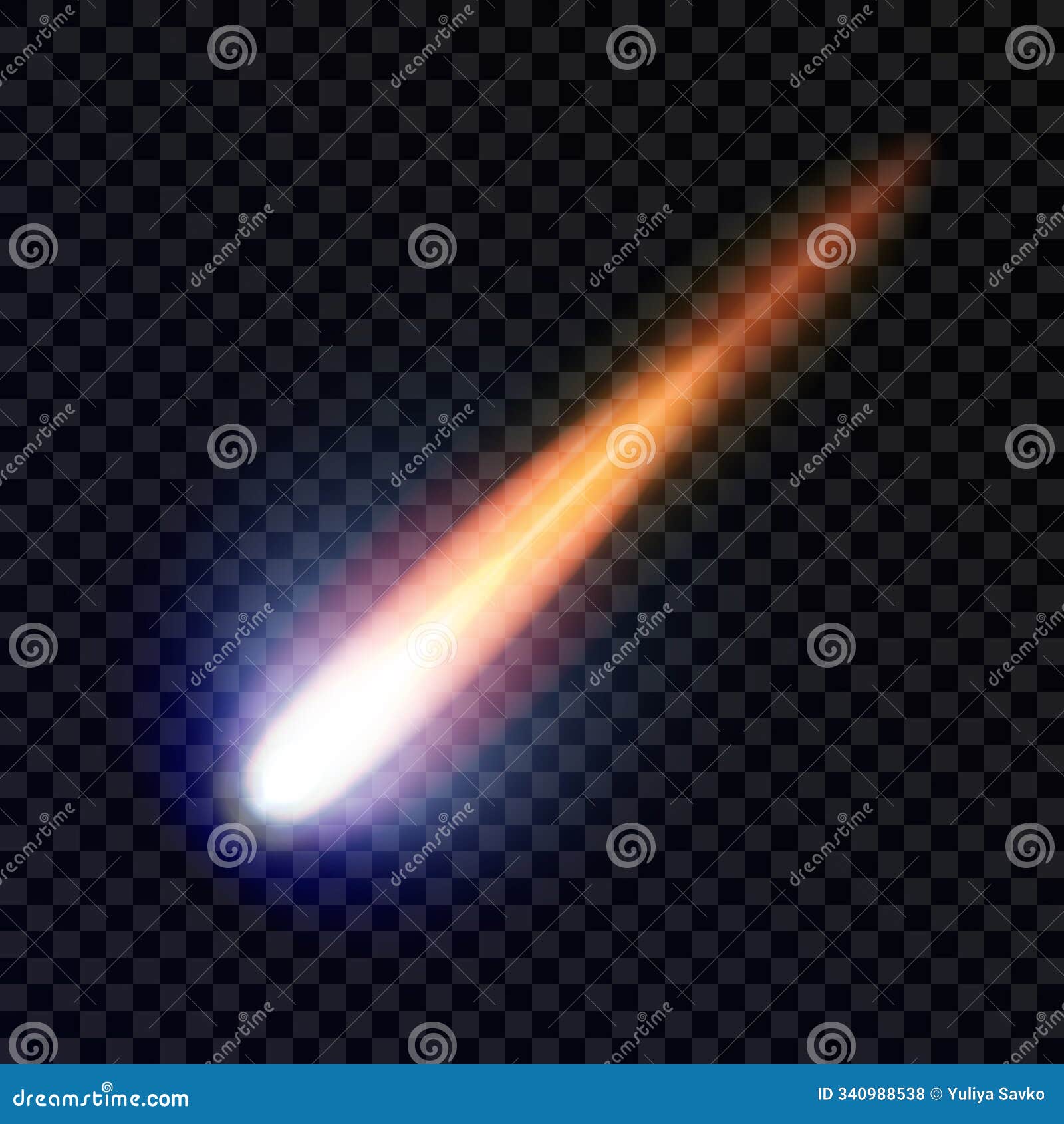 Flying Comet With A Tail. Vector Drawing | CartoonDealer.com #323736452