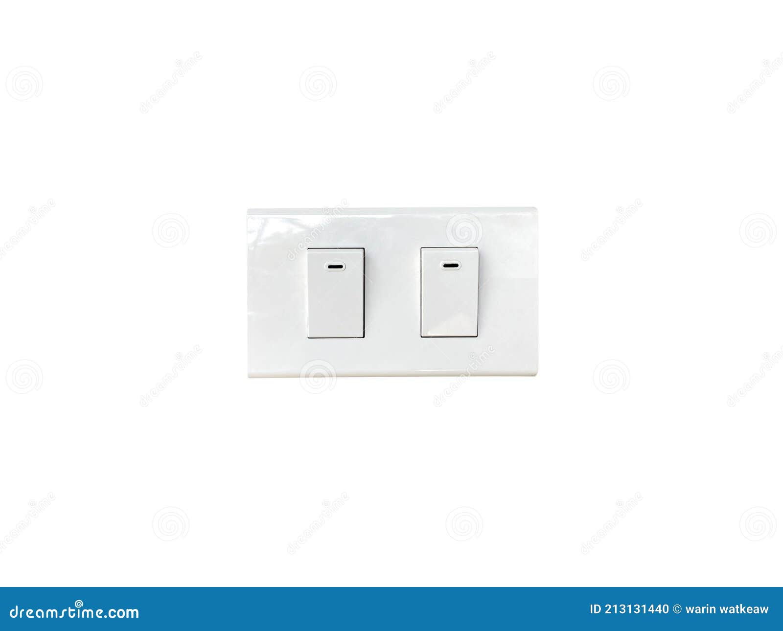 Isolated Light, Power Switch on-off 2 Button on White Background with ...