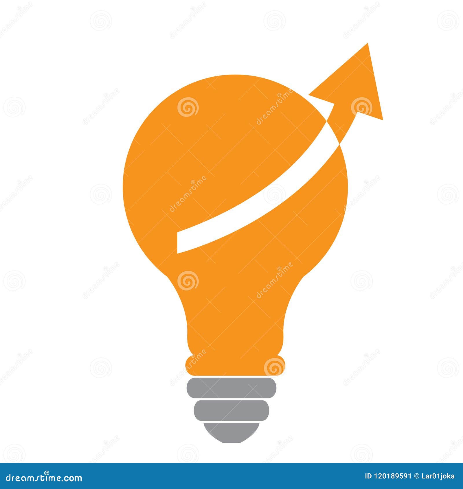Isolated lightbulb icon stock vector. Illustration of abstract - 120189591