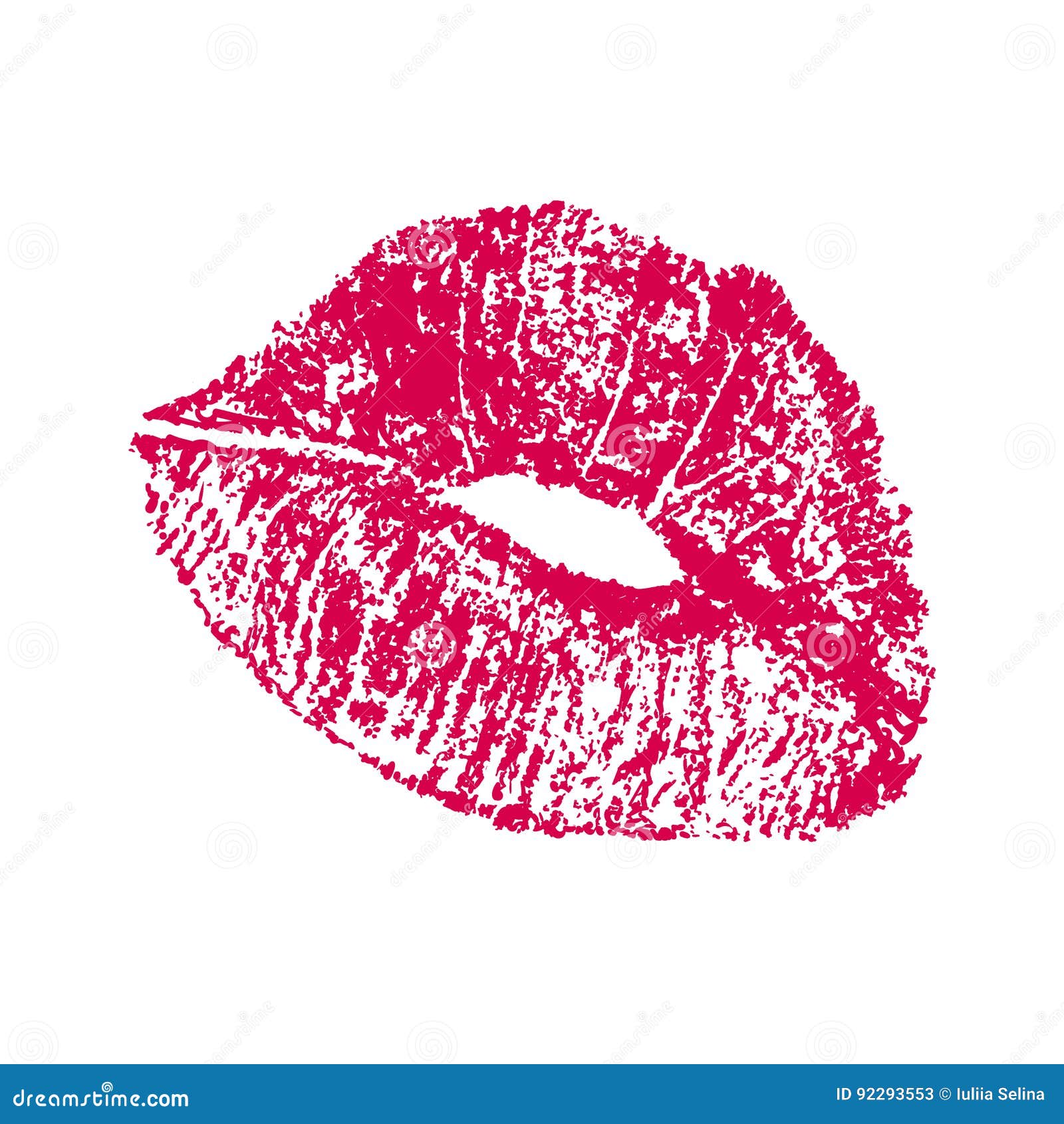 Isolated Lip impression stock vector. Illustration of fashionable ...