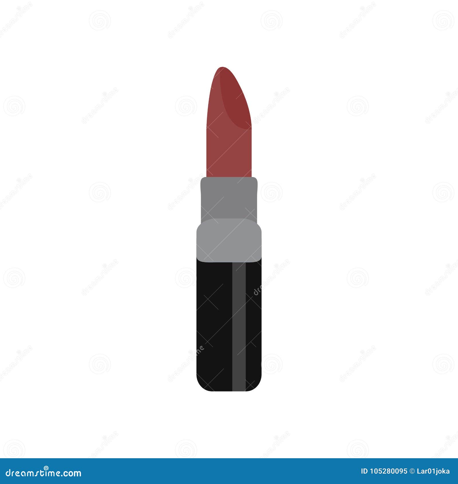Isolated Red Lipstick Realistic Illustration. Side, Front And Back View ...