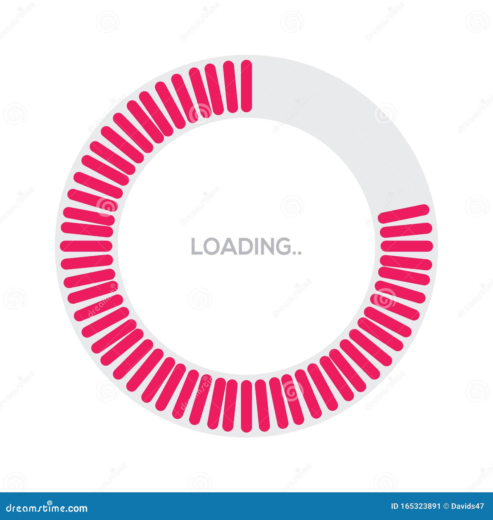 Isolated loading bars stock vector. Illustration of interface - 165323891