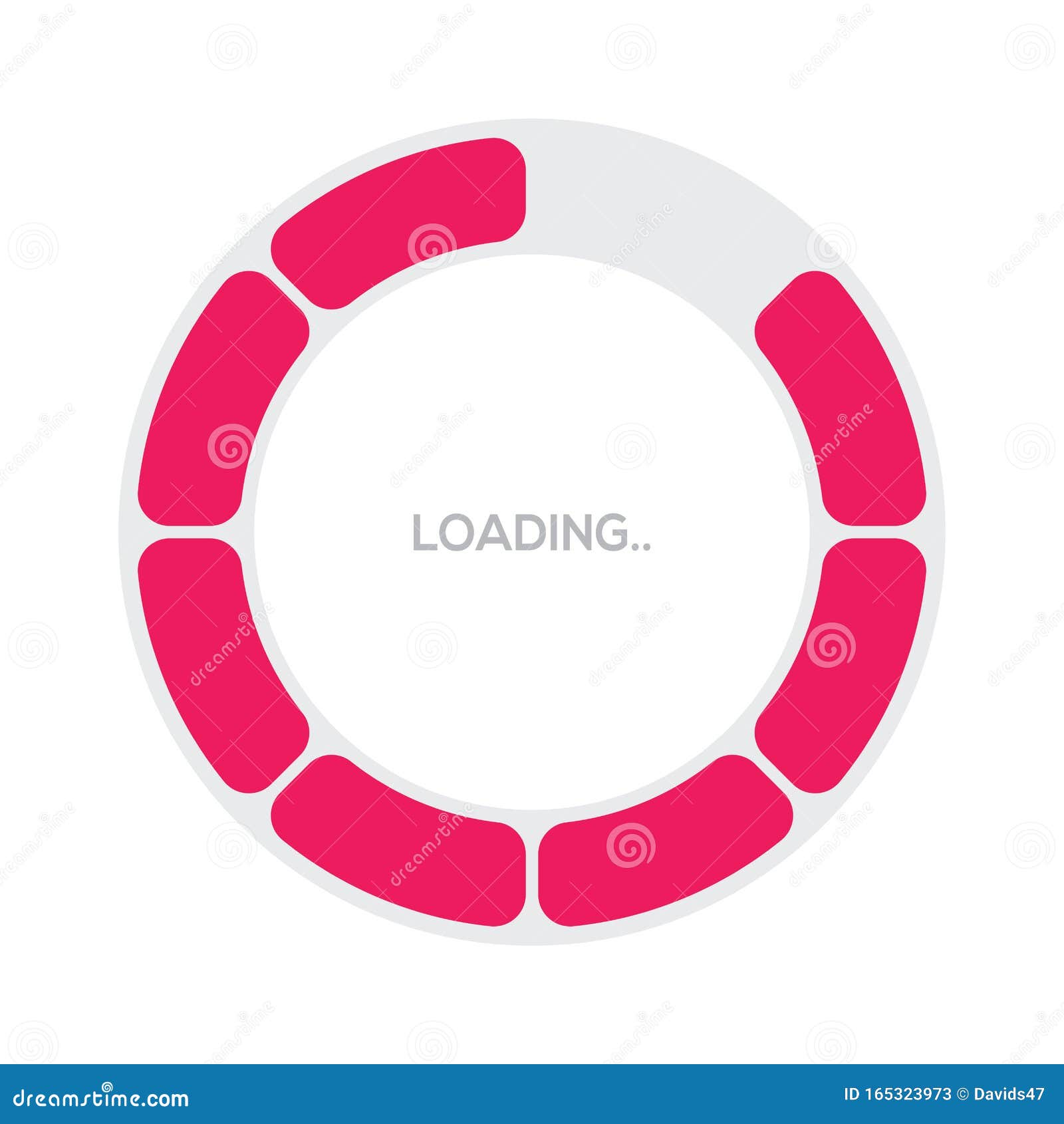 Isolated loading bars stock vector. Illustration of collection - 165323973