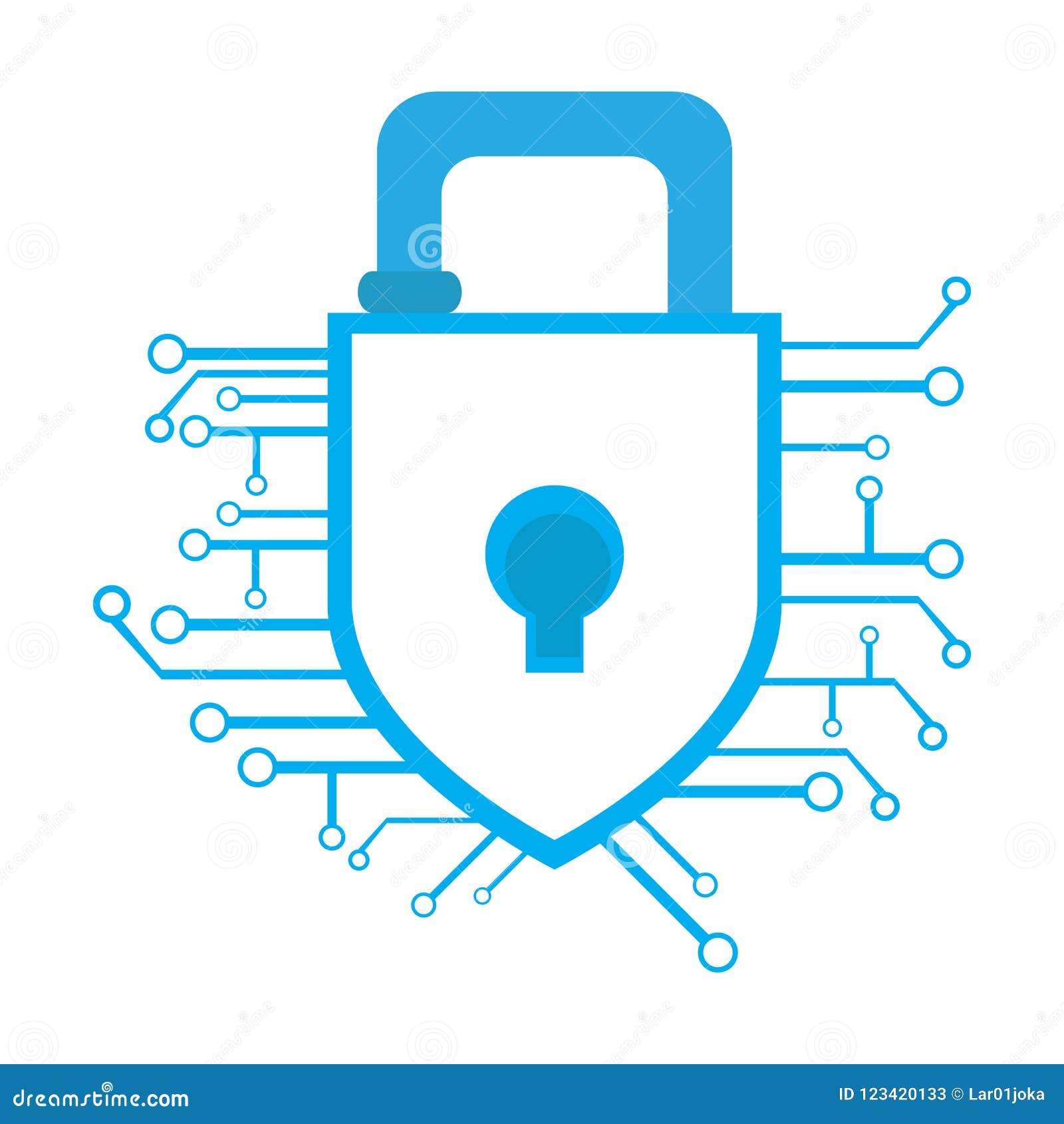 Isolated Lockpad on a Network. Cyber Security Stock Vector ... Isolated Lockpad on a Network. Cyber Security Stock Vector ...