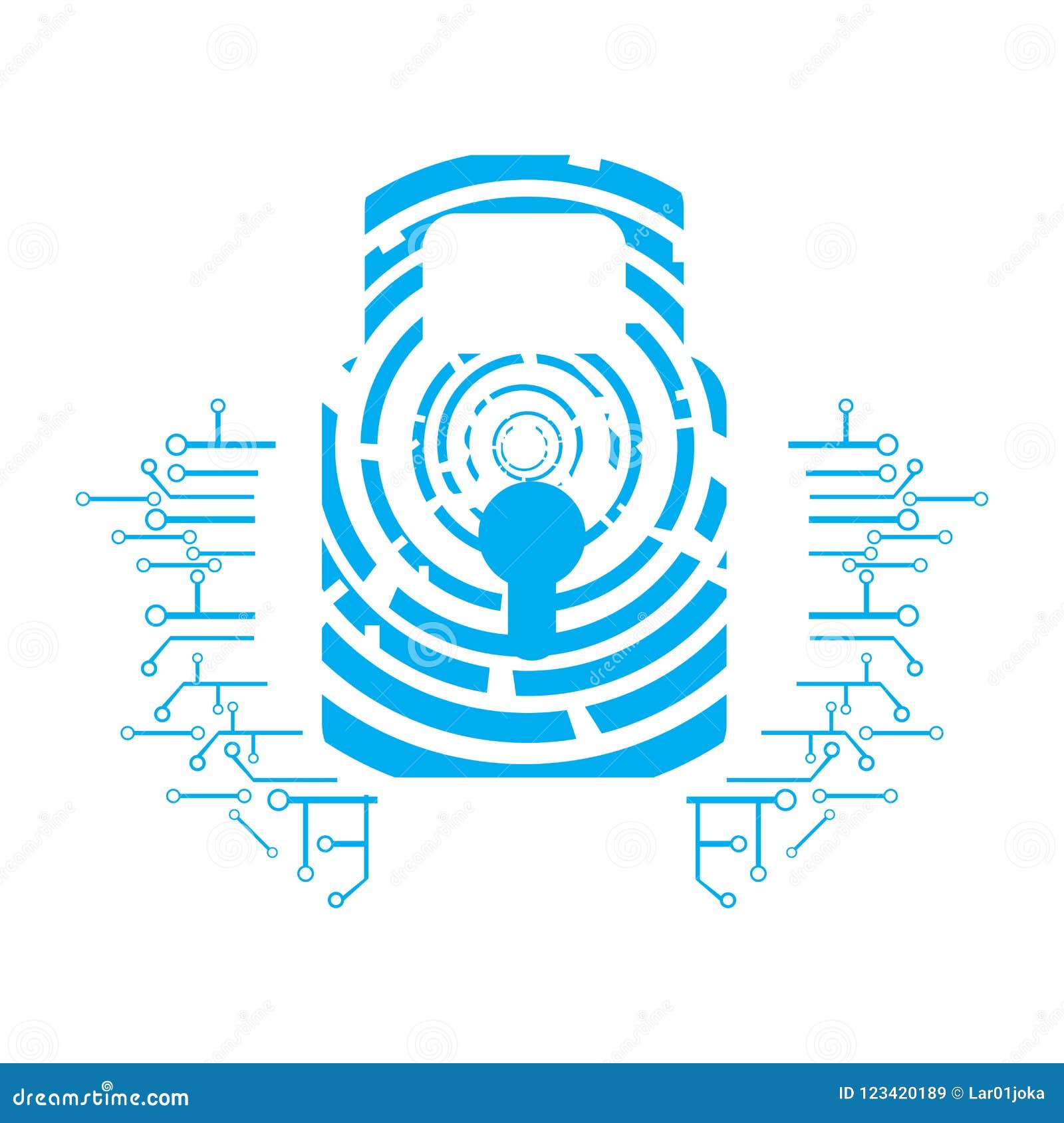 Isolated Lockpad on a Network. Cyber Security Stock Vector ... Isolated Lockpad on a Network. Cyber Security Stock Vector ...