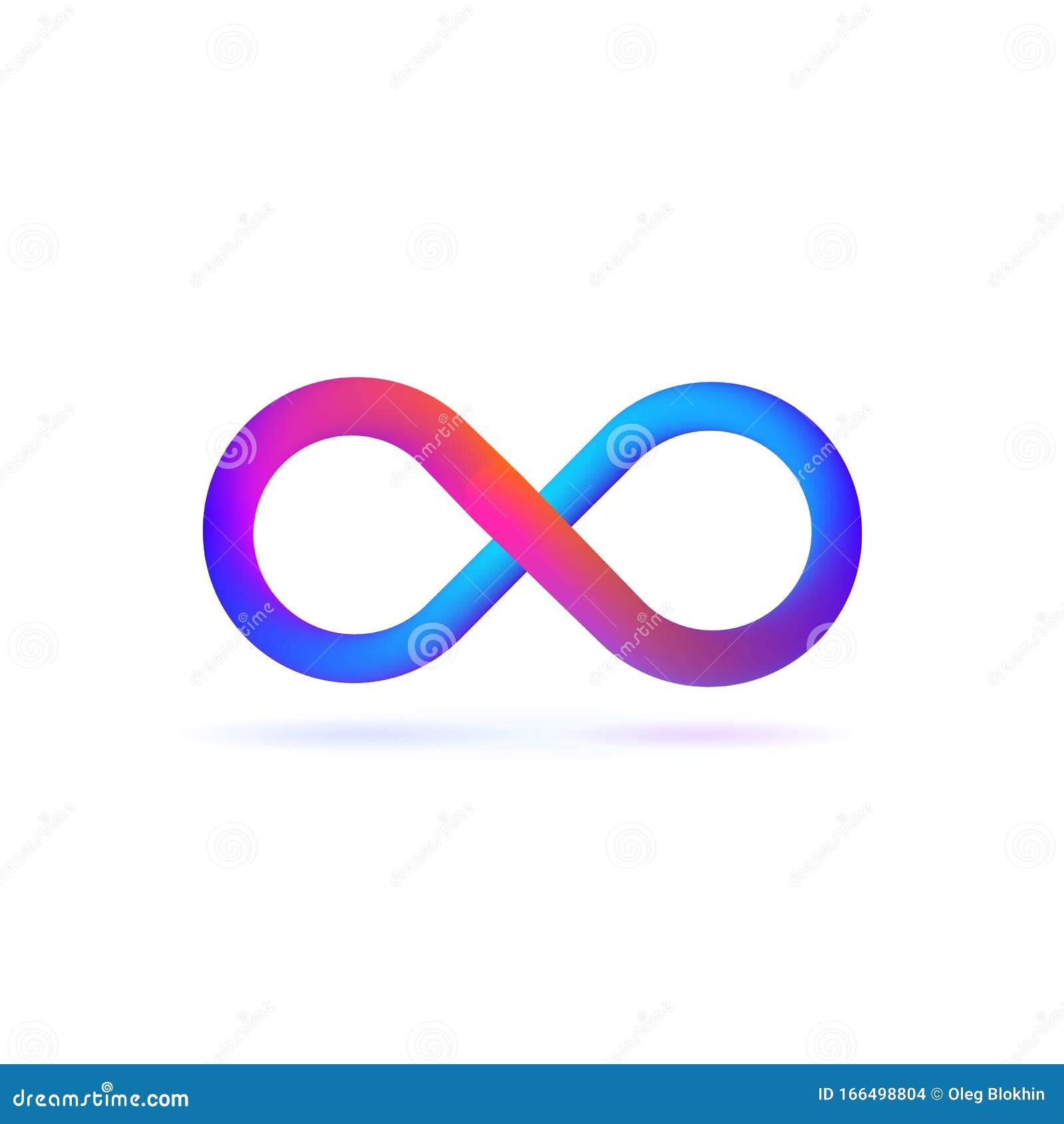 Isolated Logo Symbol of Infinity on White Background. Infinite Abstract ...