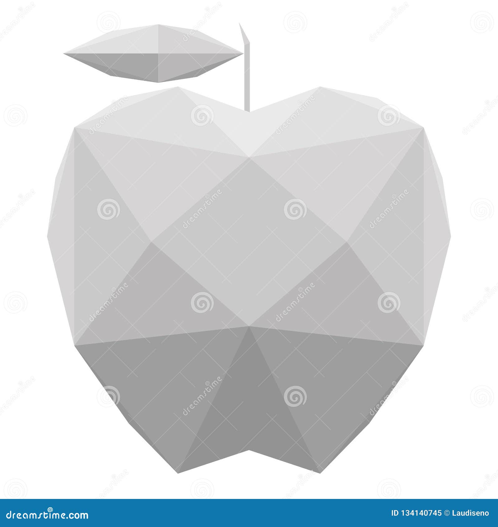 Isolated Low Poly Apple Fruit Stock Vector - Illustration of isolated ...
