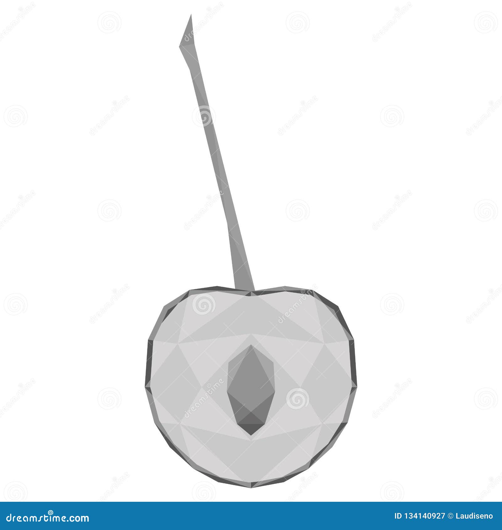 Isolated Low Poly Cherry Cut Stock Vector - Illustration of freshness ...