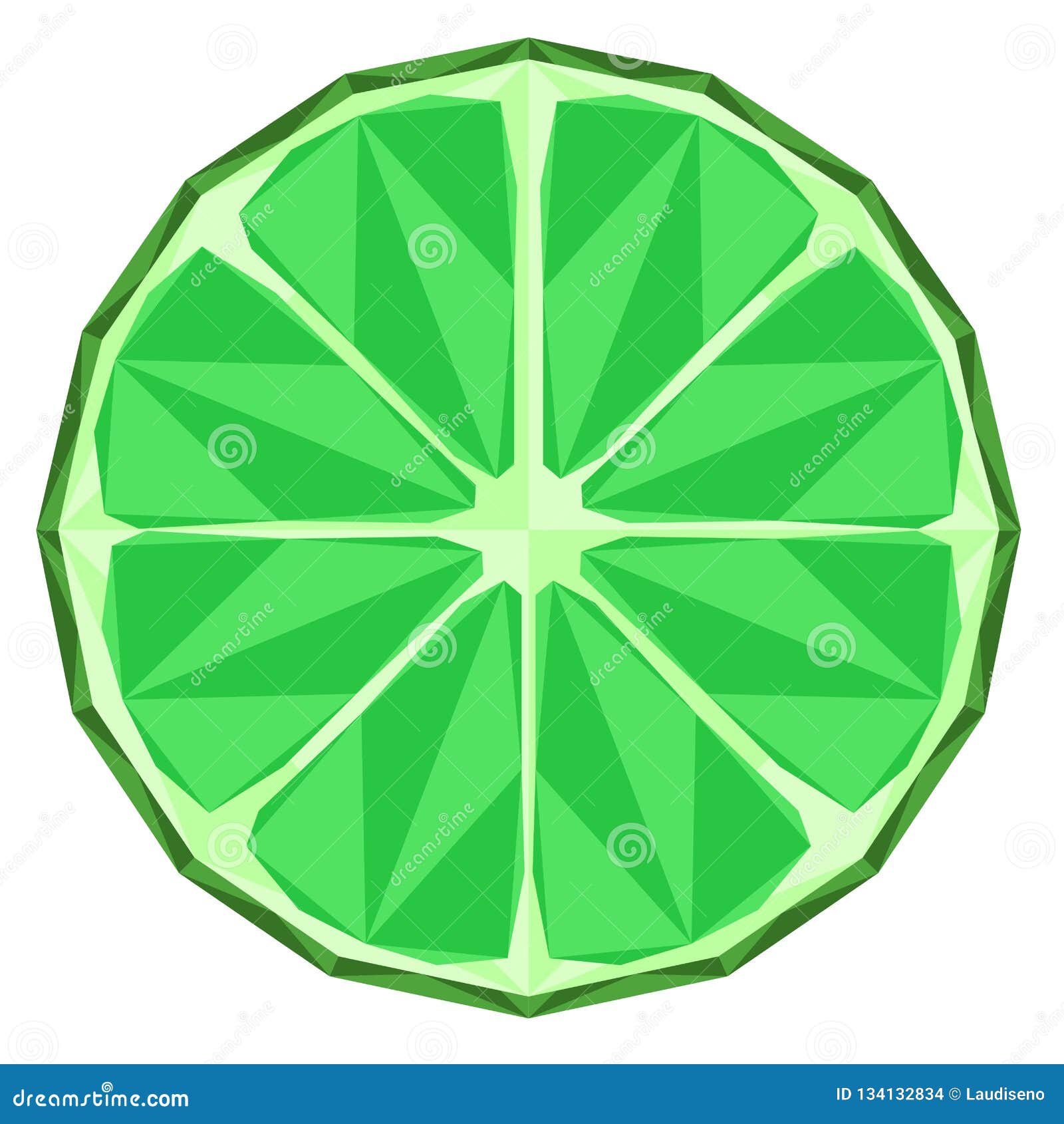 Isolated Low Poly Lemon Cut Stock Vector - Illustration of colored ...