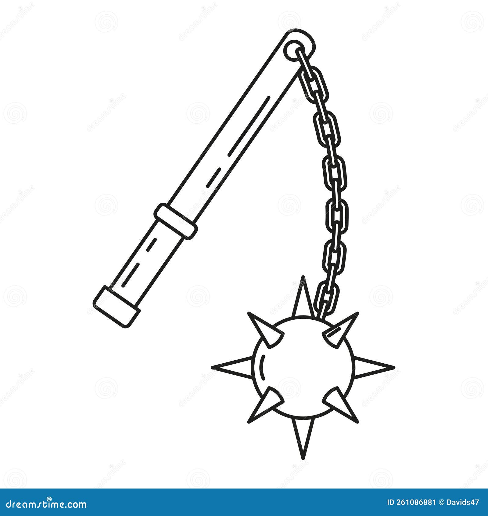 Isolated Mace Weapon Medieval Icon Vector Stock Vector - Illustration ...