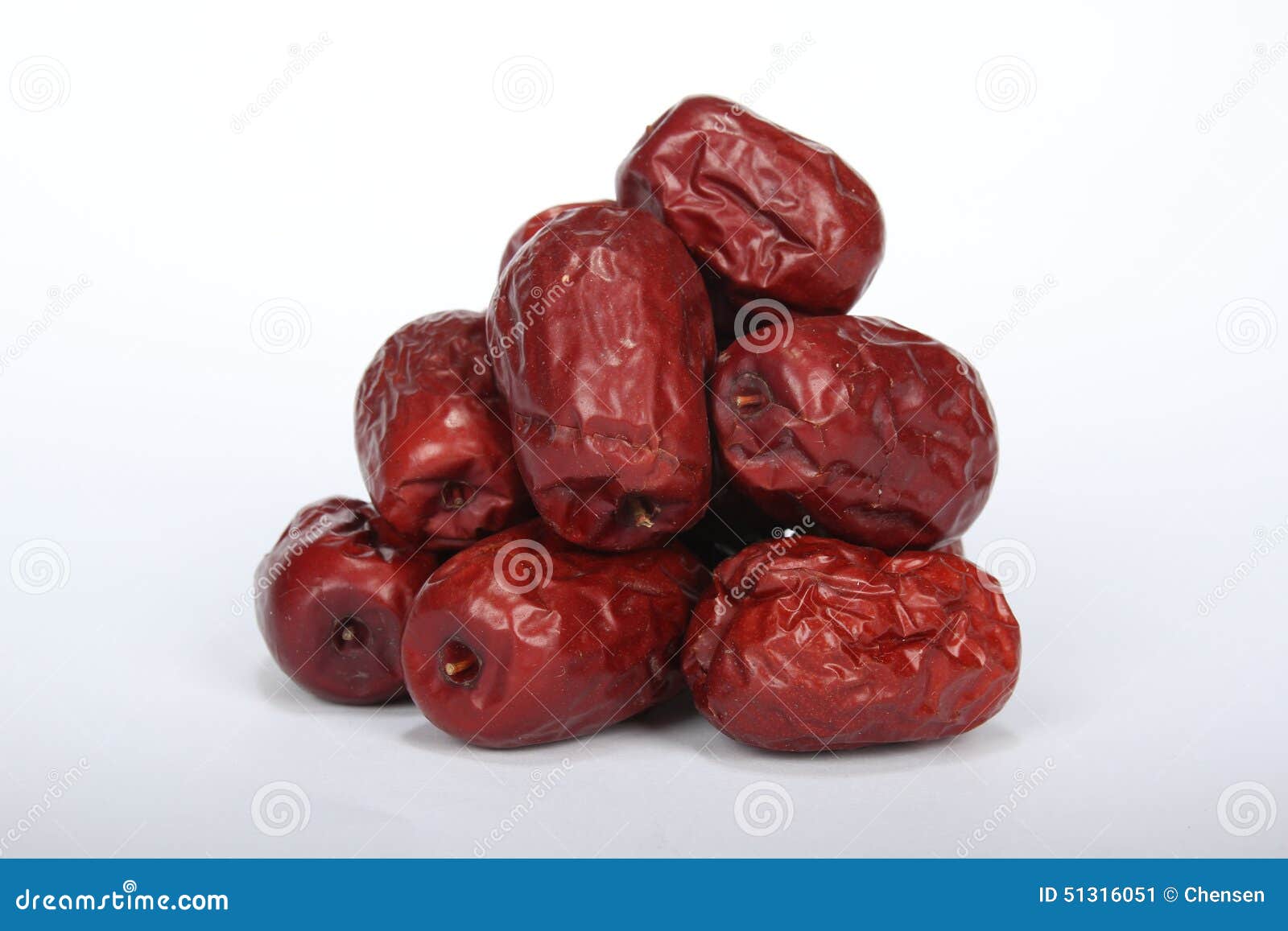 Isolated Macro Image of Chinese Red Dates Stock Image - Image of plant ...