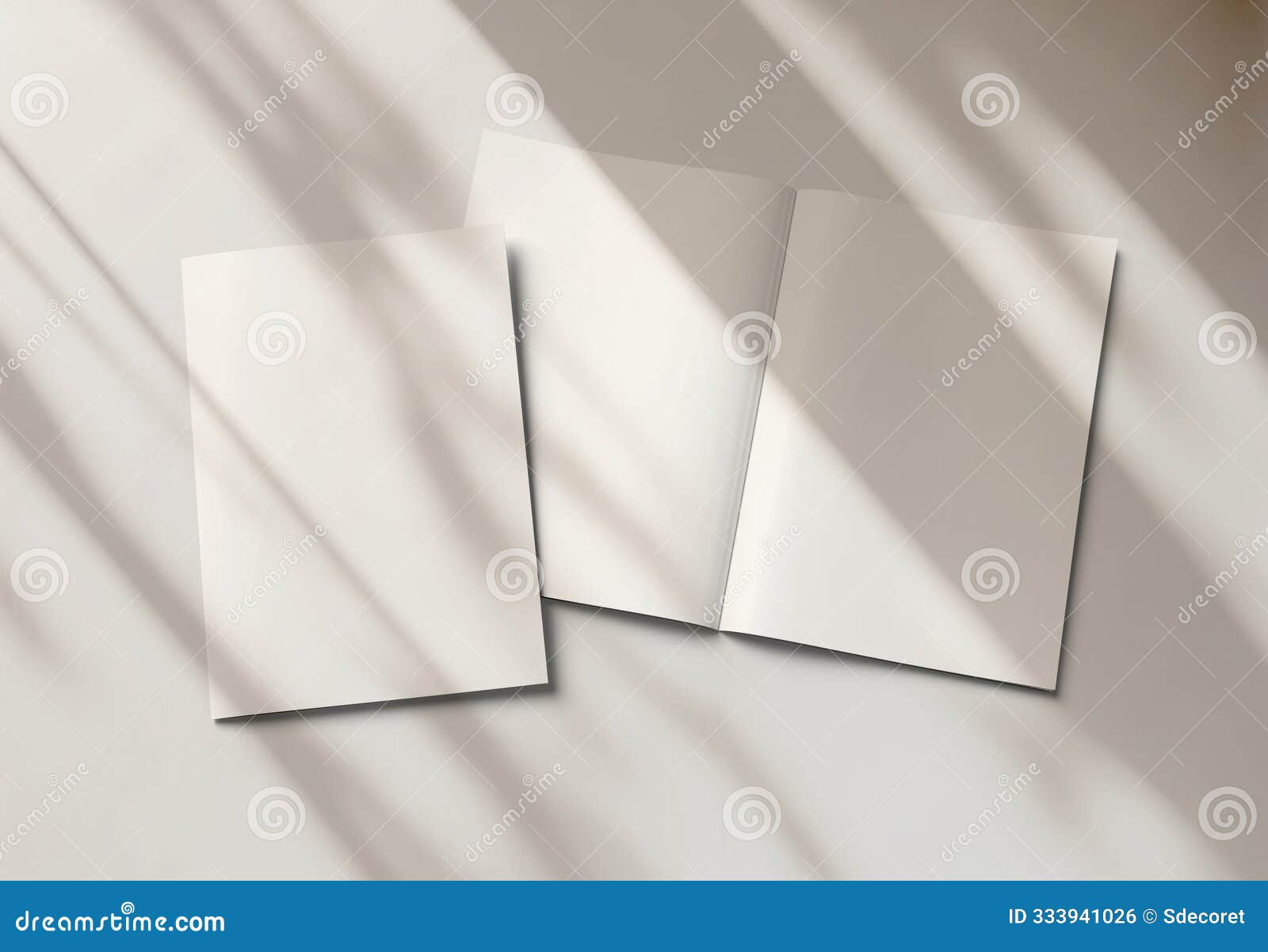 Isolated Magazine Cover and Open Magazine Mockup on White Background ...
