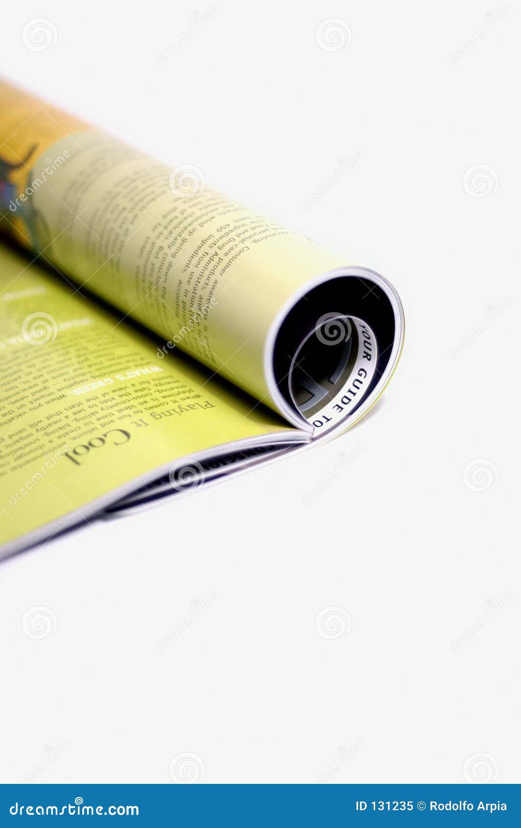 Isolated magazine roll. stock image. Image of magazine - 131235
