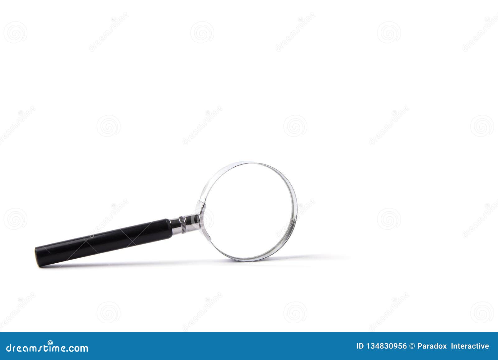 Isolated Magnifying Glass on White Stock Photo - Image of light ...