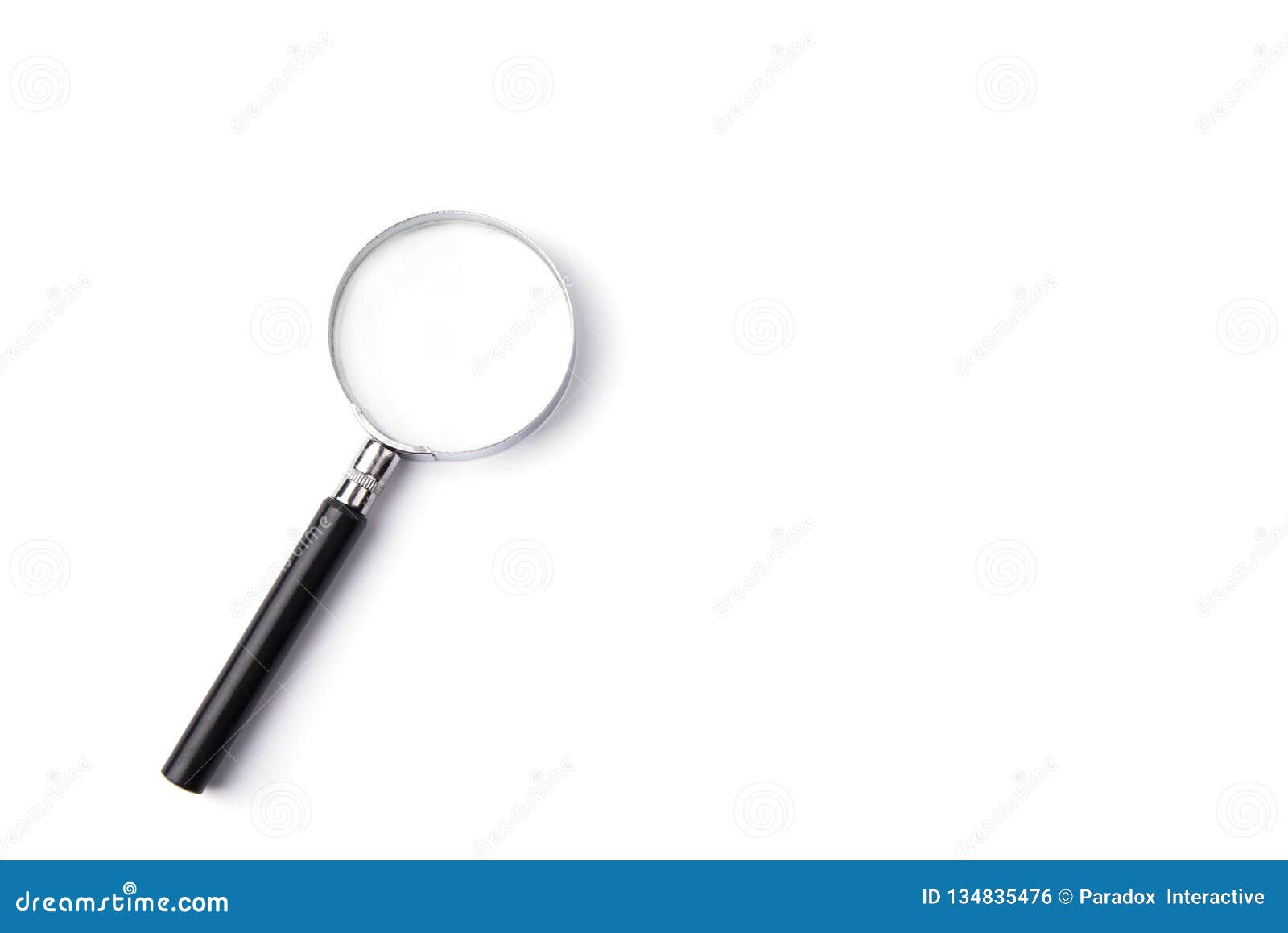 Isolated magnifying glass stock photo. Image of closeup - 134835476
