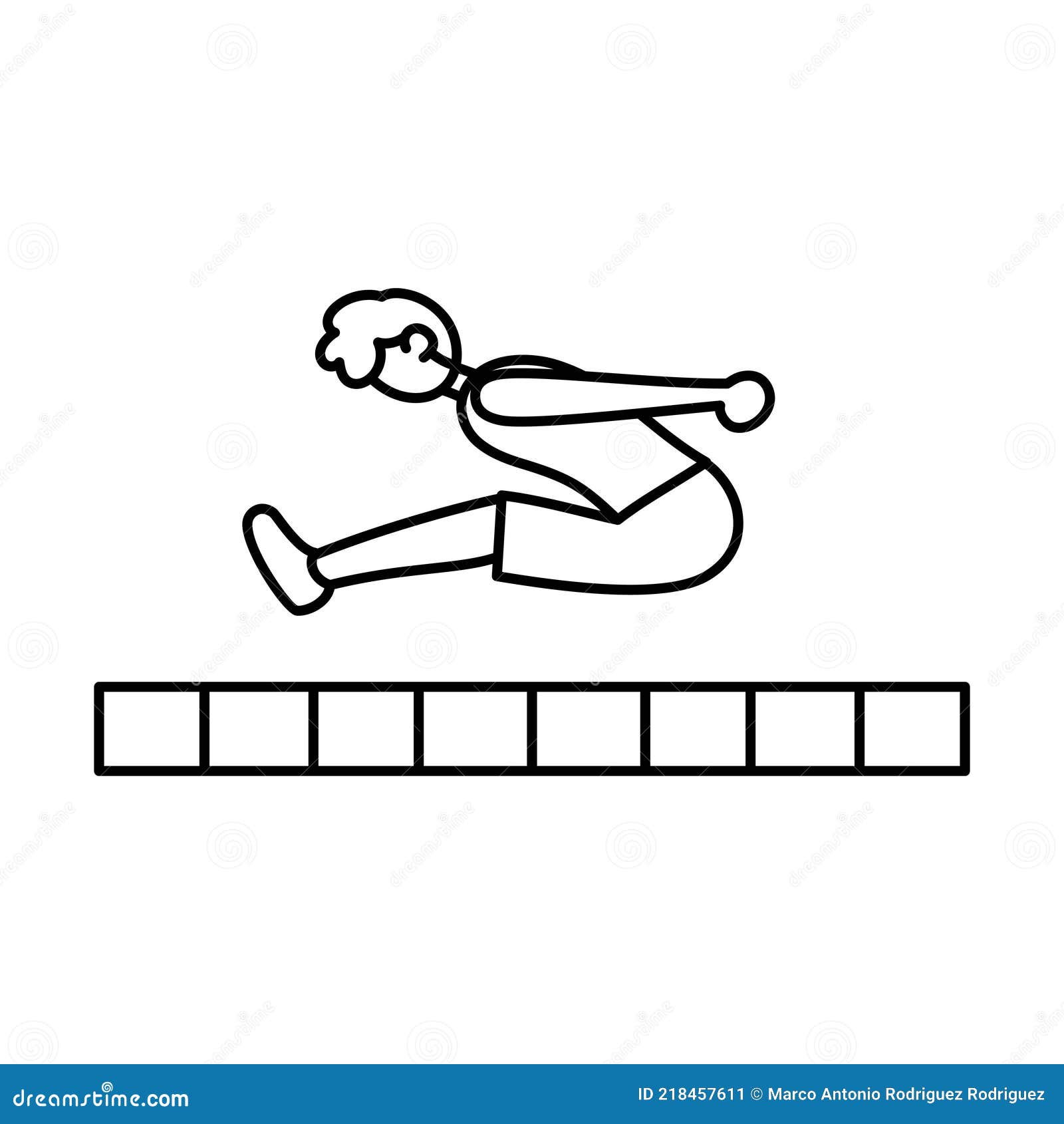 Isolated Male Athlete Character Icon Practicing Gymnastics Stock Vector ...