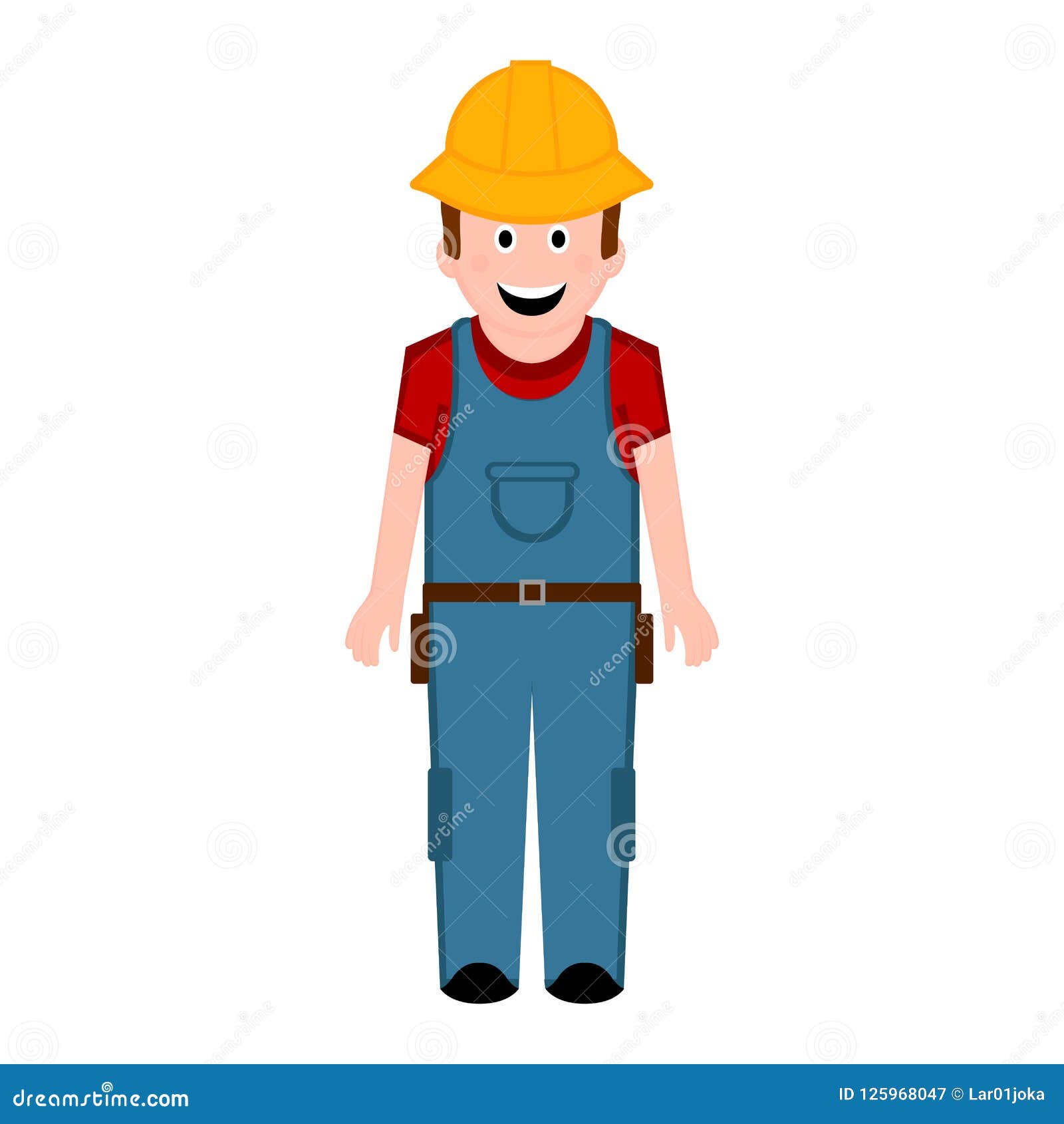 Isolated male builder icon stock vector. Illustration of isolated ...