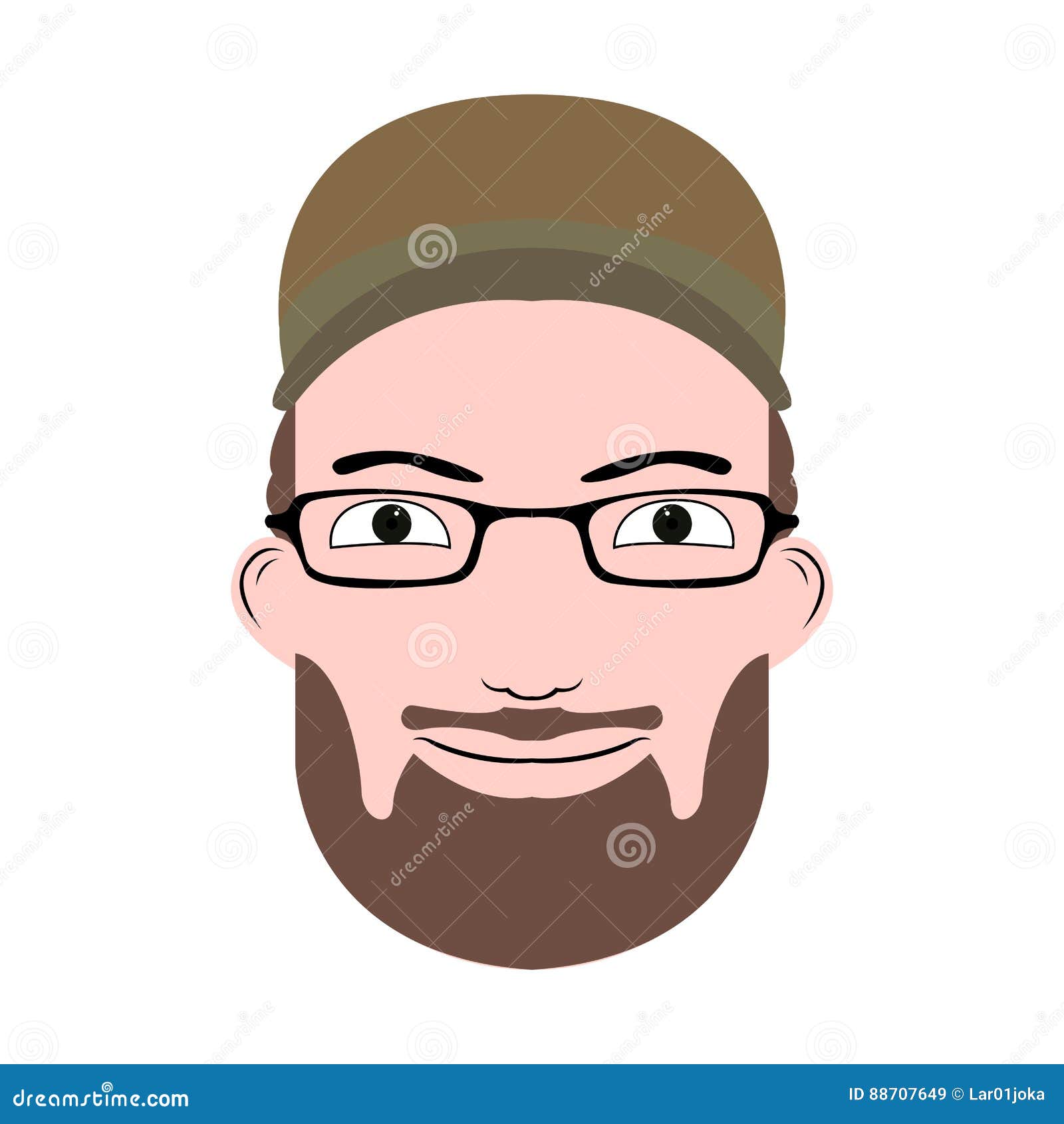 Isolated man portrait stock vector. Illustration of mature - 88707649