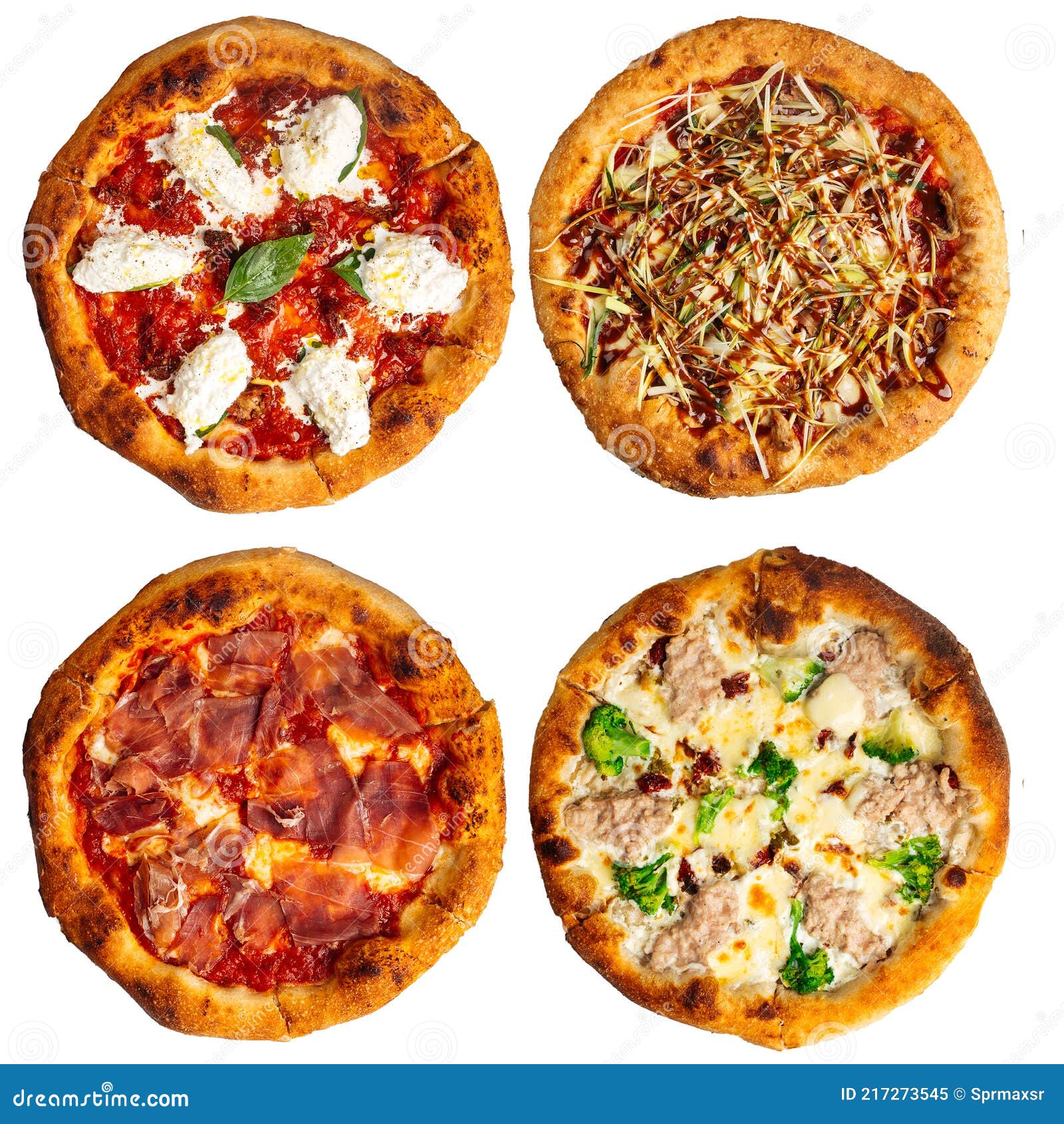 Isolated Many Different Pizza Menu Design Collage Stock Image - Image ...