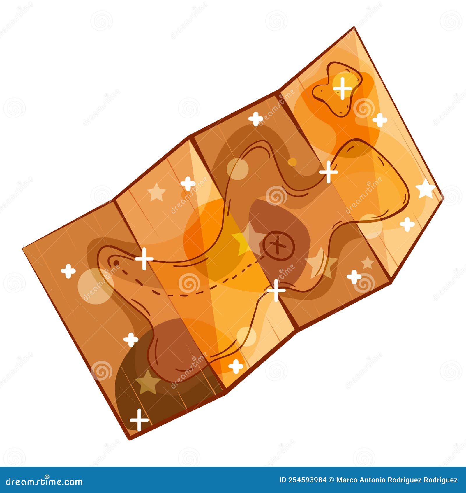 Isolated Map Beach Shine Vector Illustration Stock Vector ...