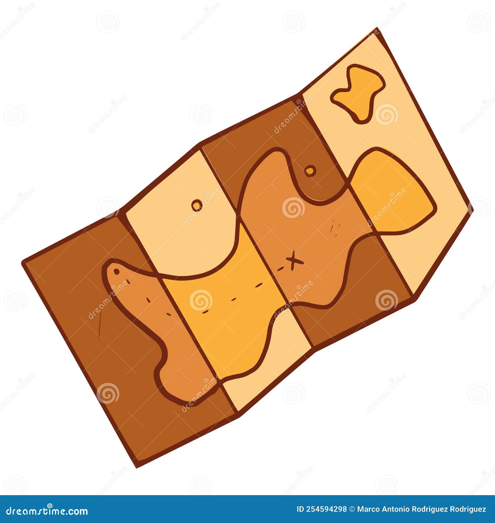 Isolated Map Beach Vector Illustration Stock Vector - Illustration of ...