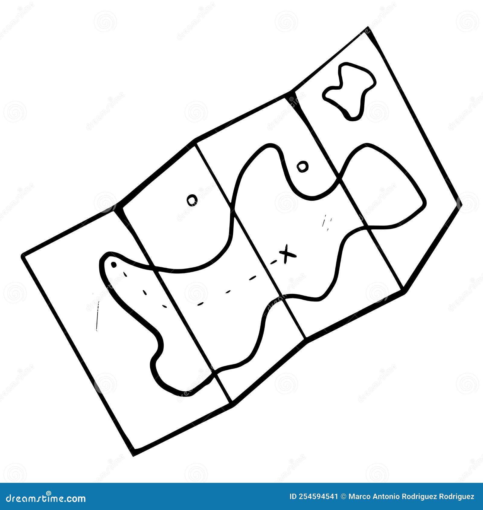 Isolated Map Draw Vector Illustration Stock Vector - Illustration of ...