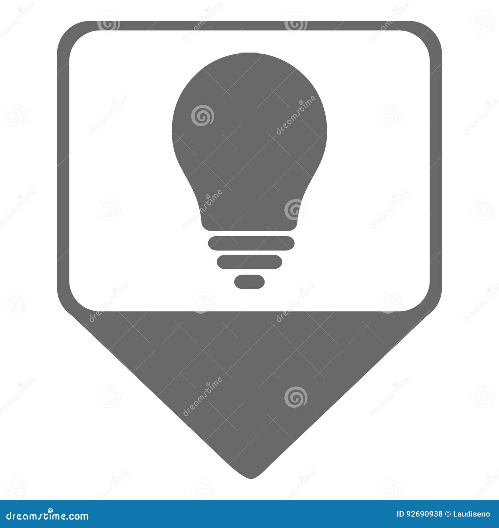 Isolated map pin stock vector. Illustration of sign, pointer - 92690938